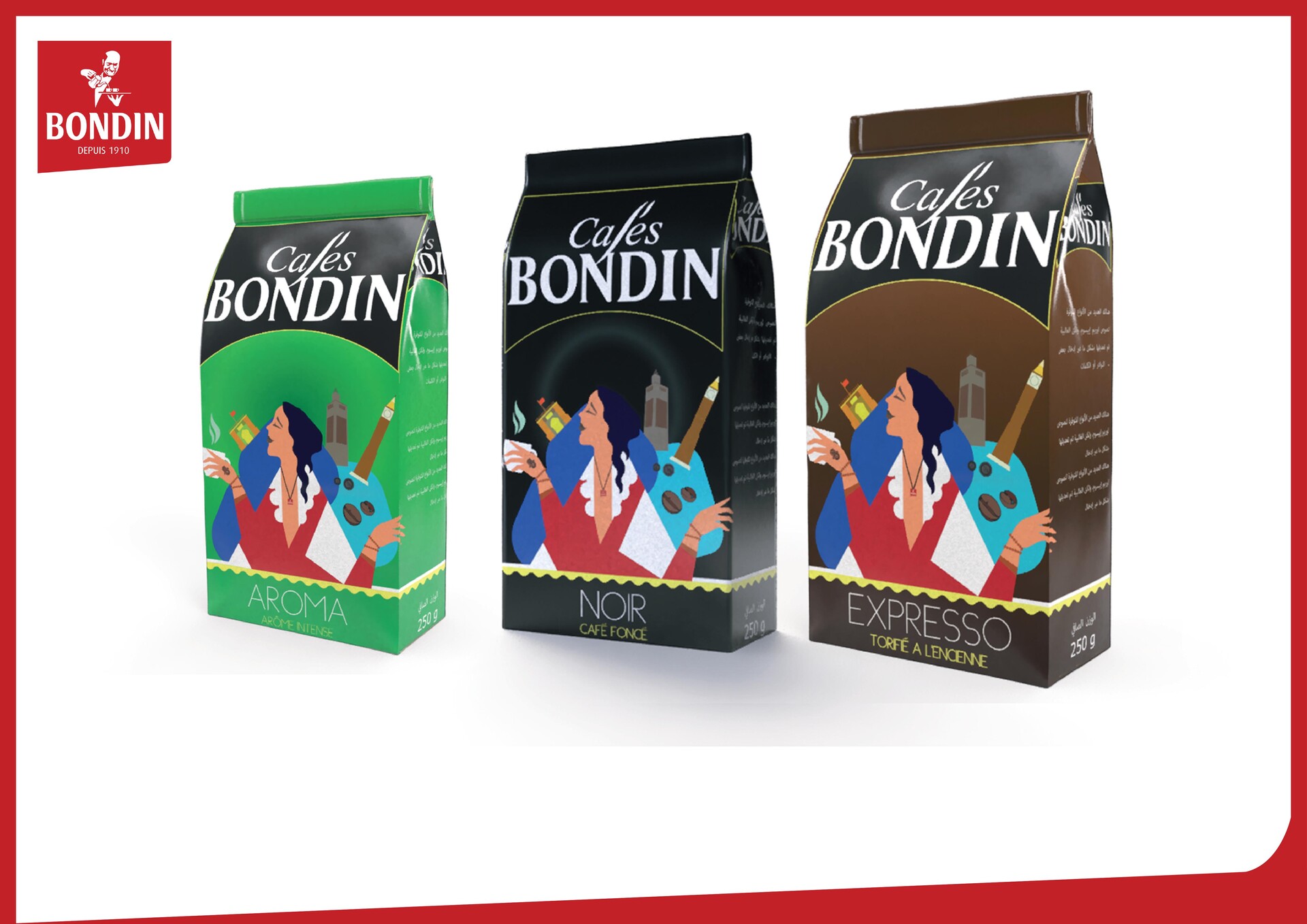 ArtStation - Café BONDIN emballage fictif