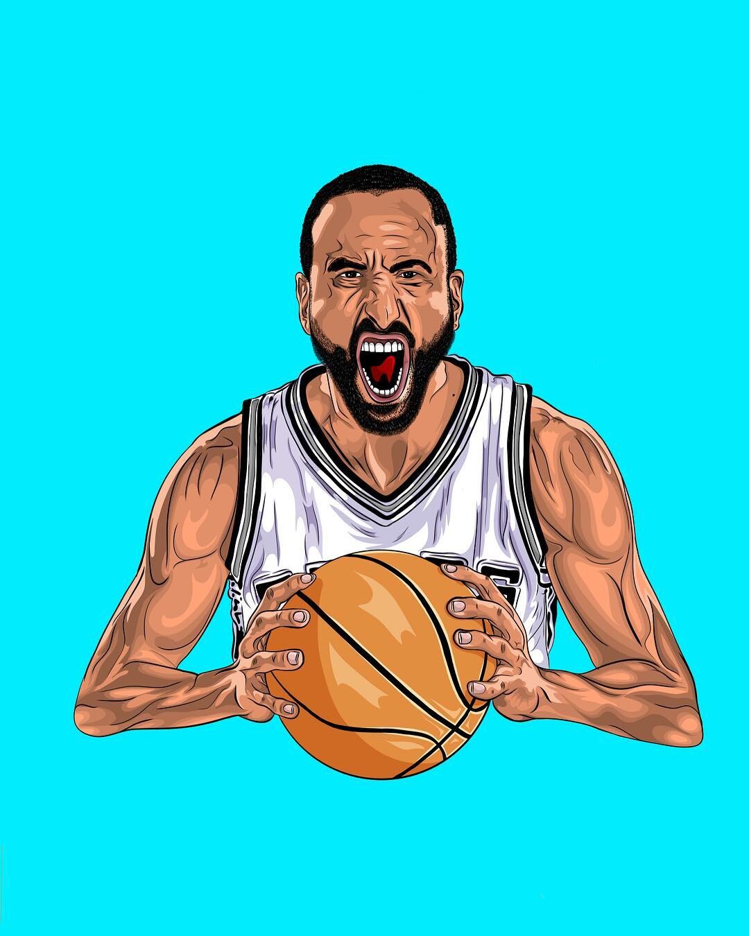 ArtStation - Manu Ginobili Cartoon Design