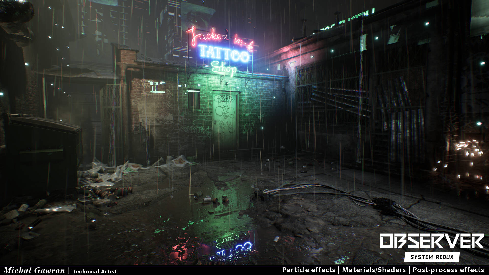 Michał Gawron - Observer: System Redux - Particles & Shaders