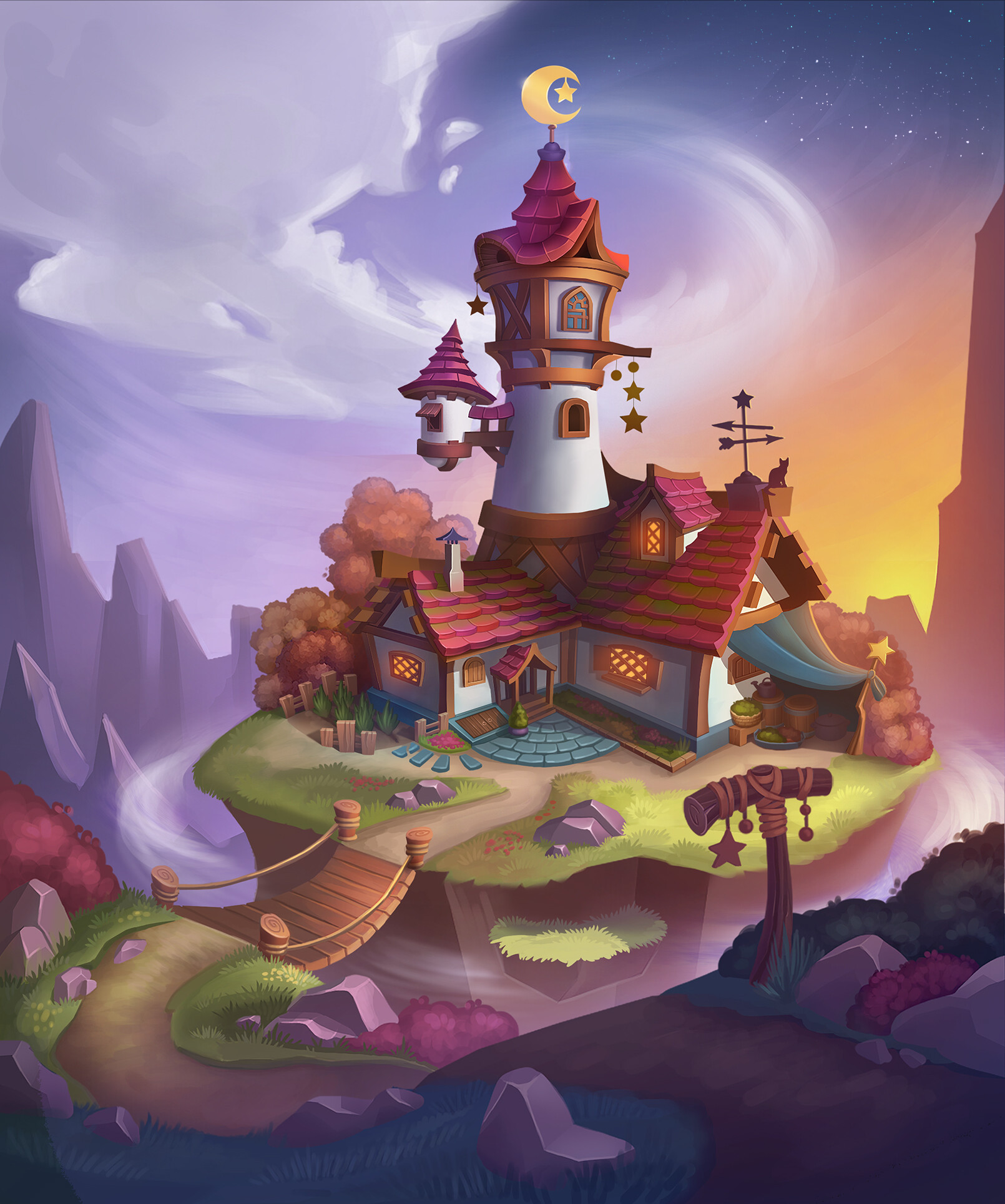 ArtStation - Herbalist's House for Smirnov school. magic house. fairy ...