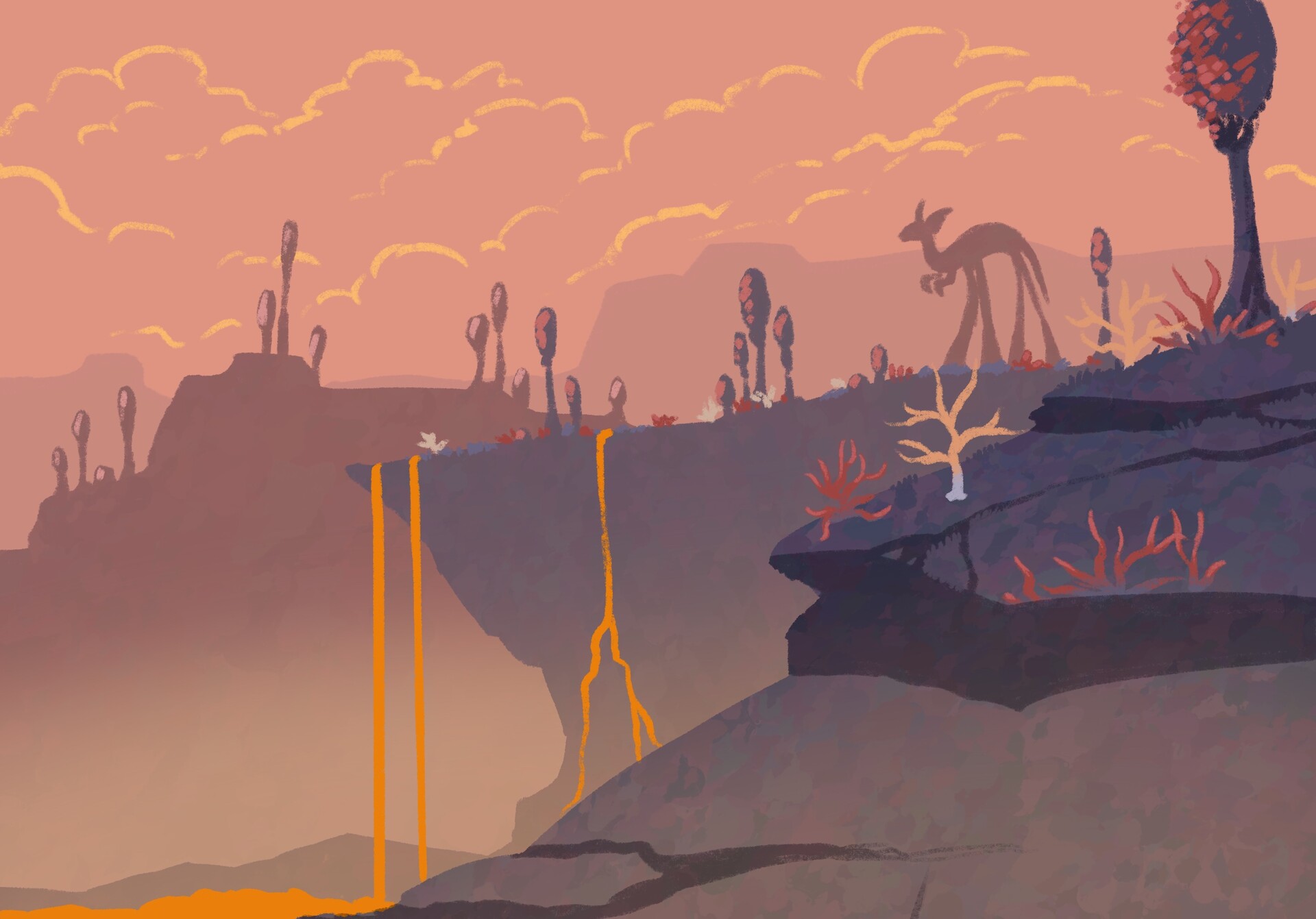 ArtStation - Rough Sketch of Alien Biome