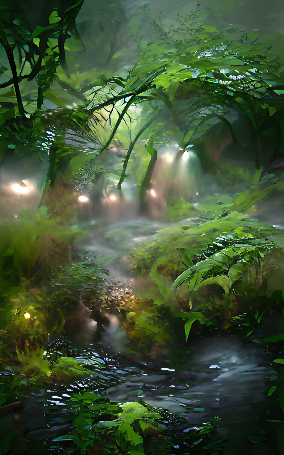 ArtStation - AI LookDev: Wisps of the Grotto