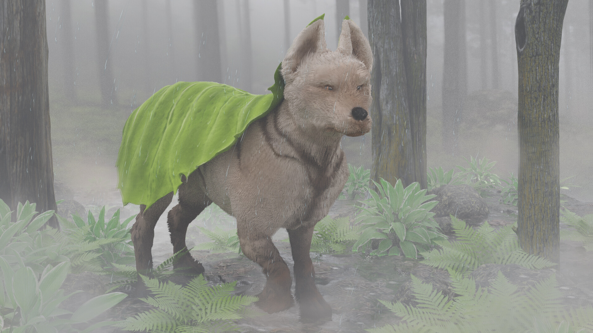 ArtStation - Cabbage Dog / Raincoat Fox