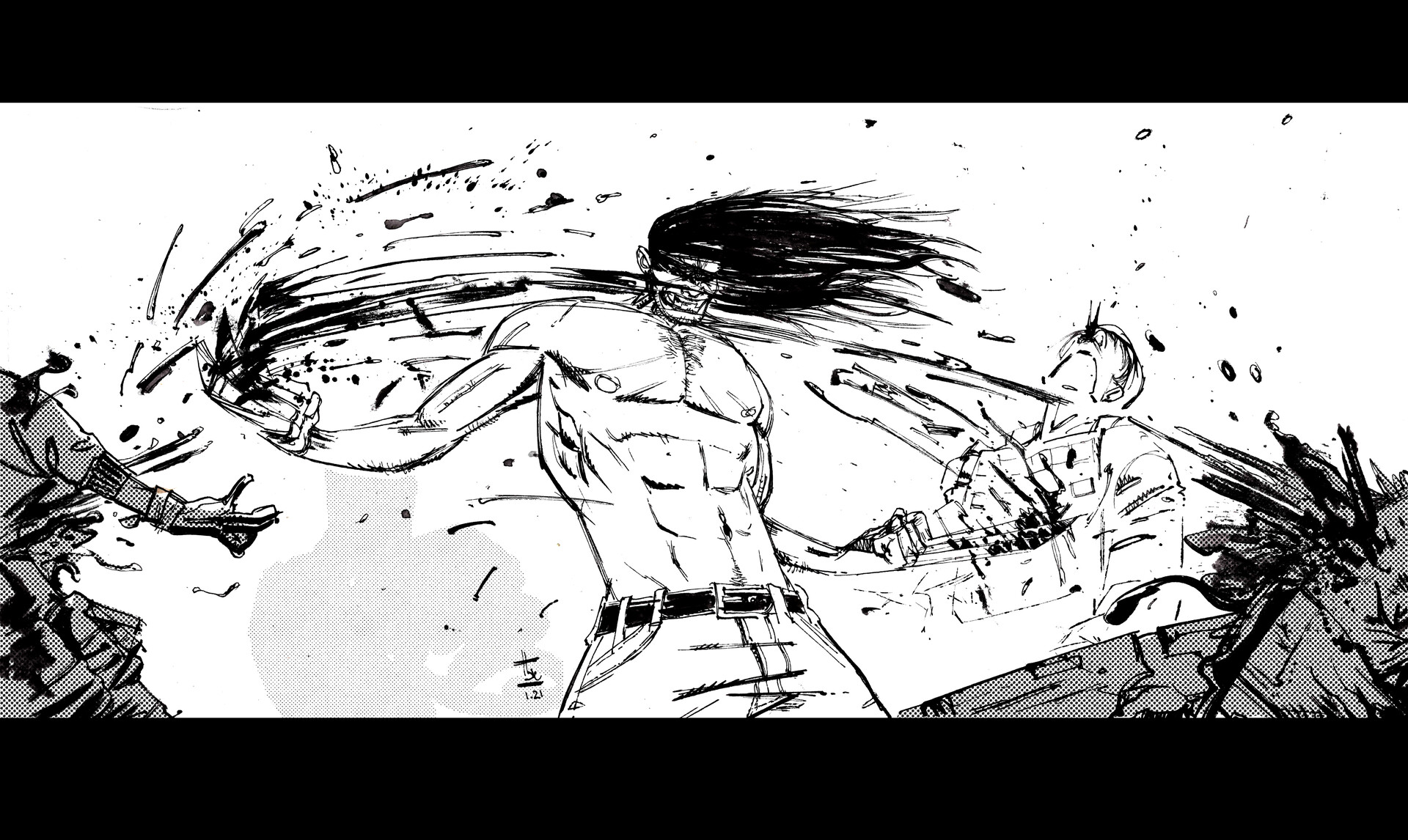 ArtStation - Wolverine in action