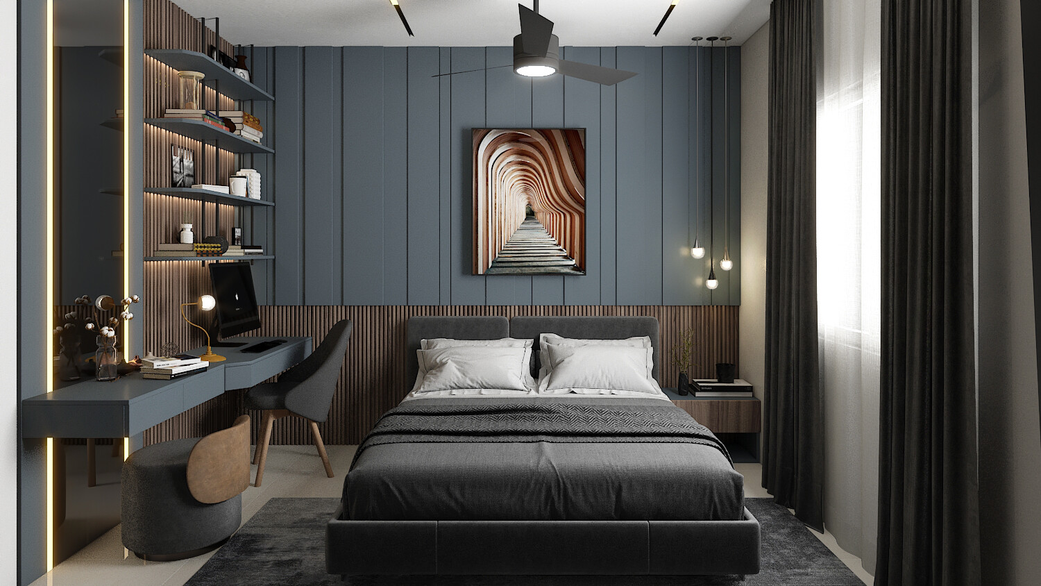 ArtStation - Contemporary Bedroom