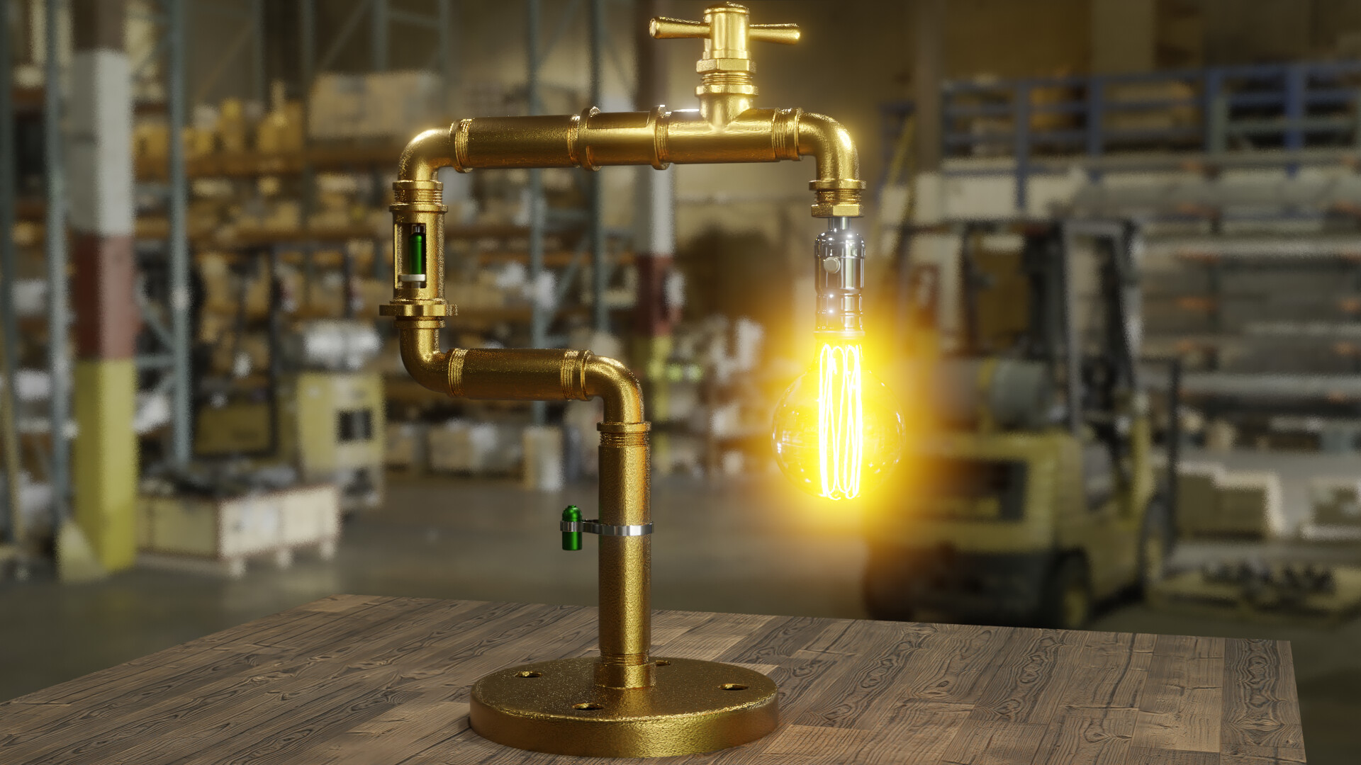 ArtStation - Steampunk Lamp