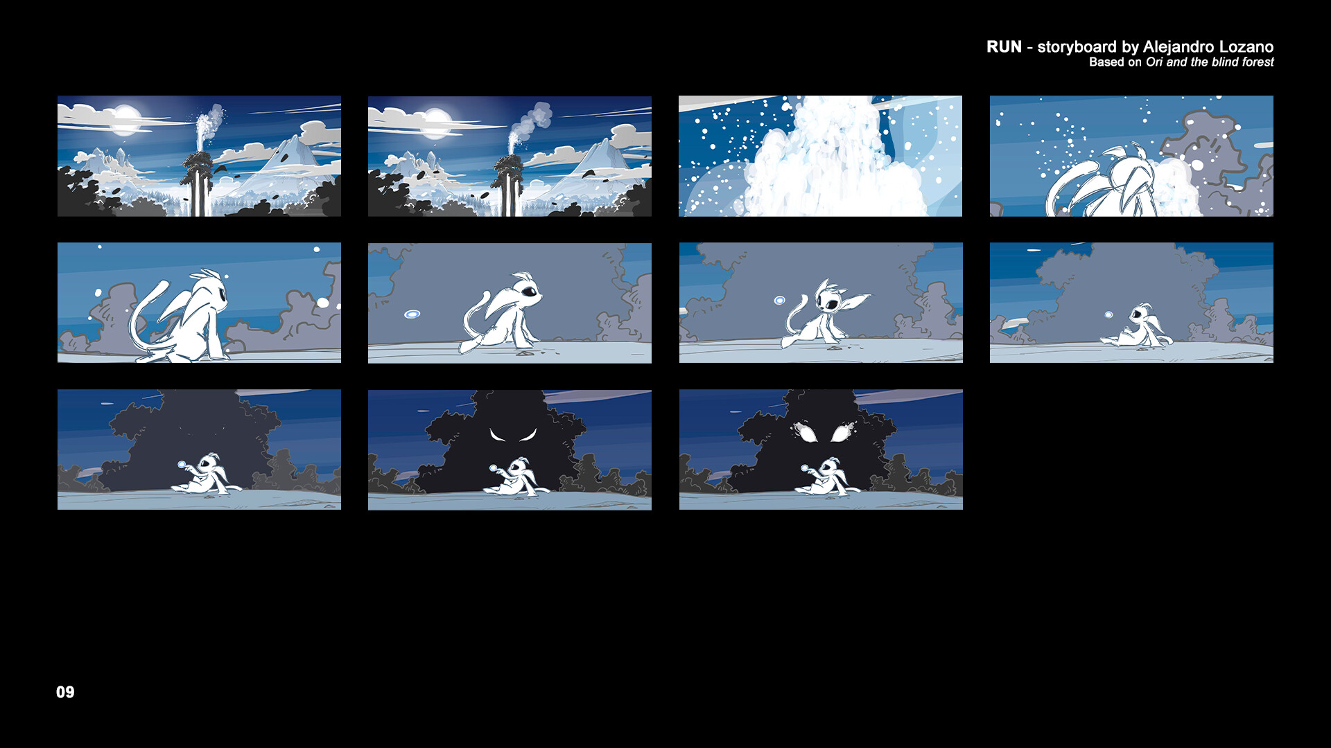 Alejandro Lozano - RUN - An Ori and the blind forest animatic