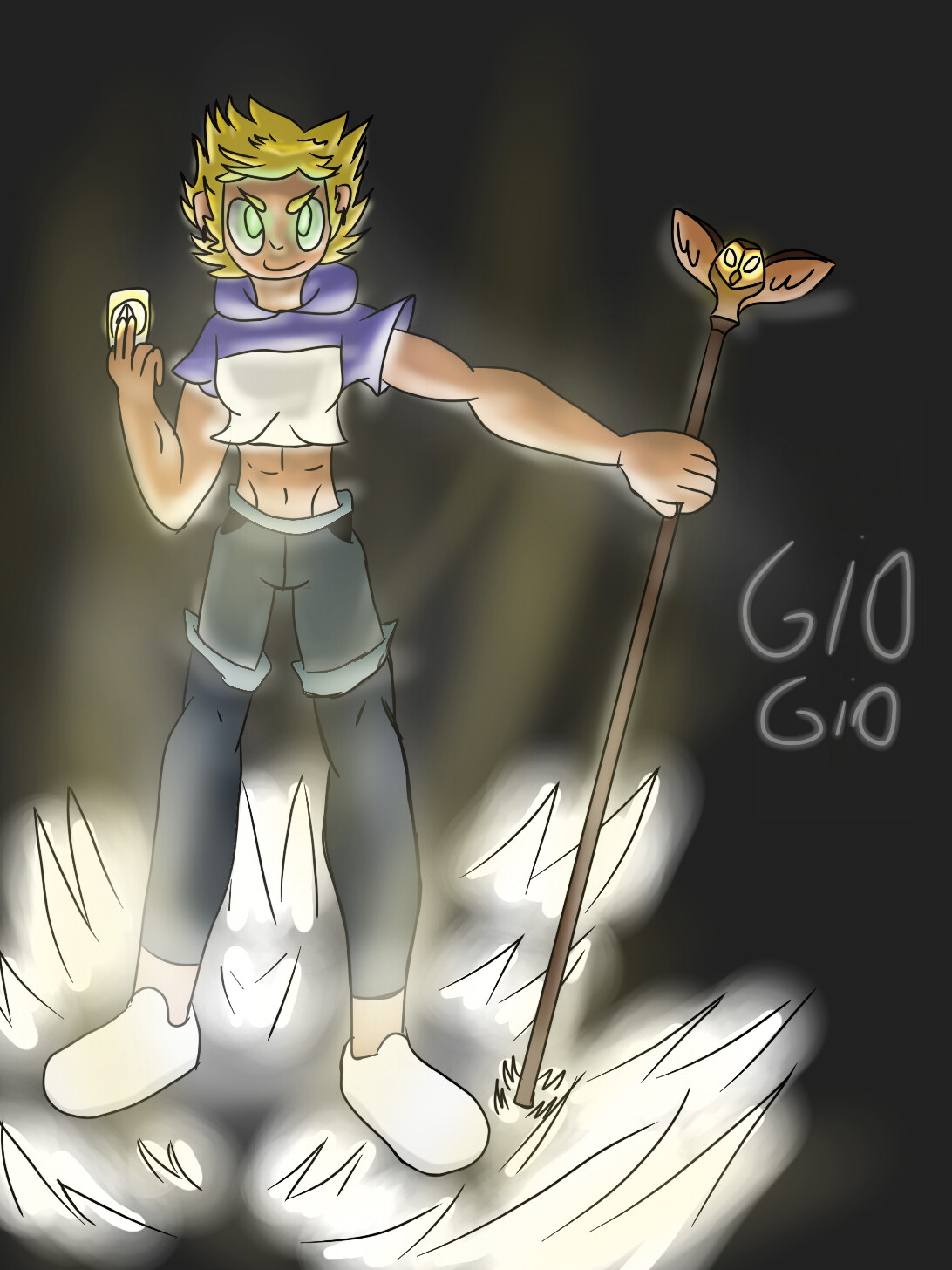 ArtStation - Luz Noceda from The Owl House SSJ1 Dragon Ball Version