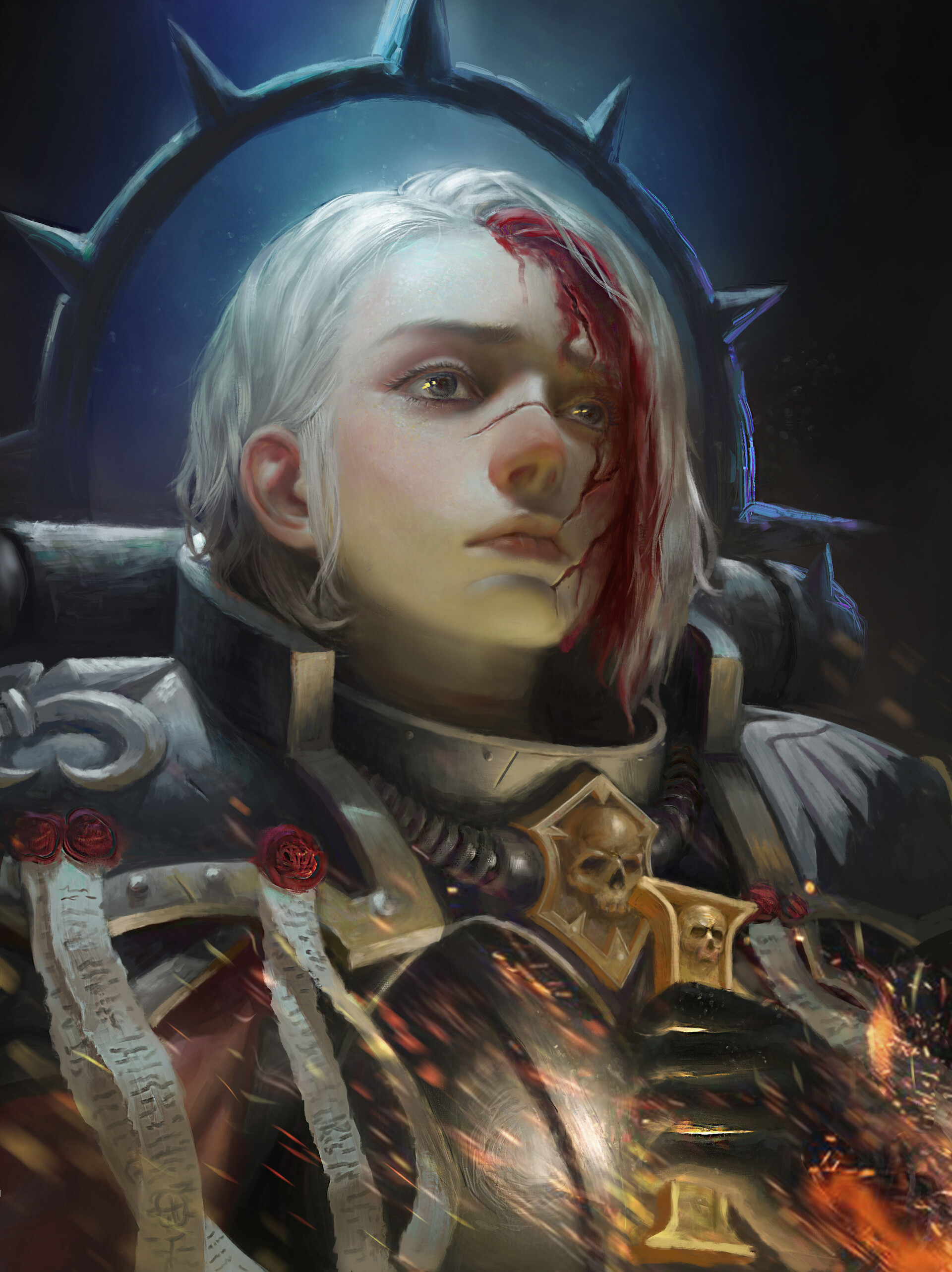 ArtStation - Battle sister WH40K