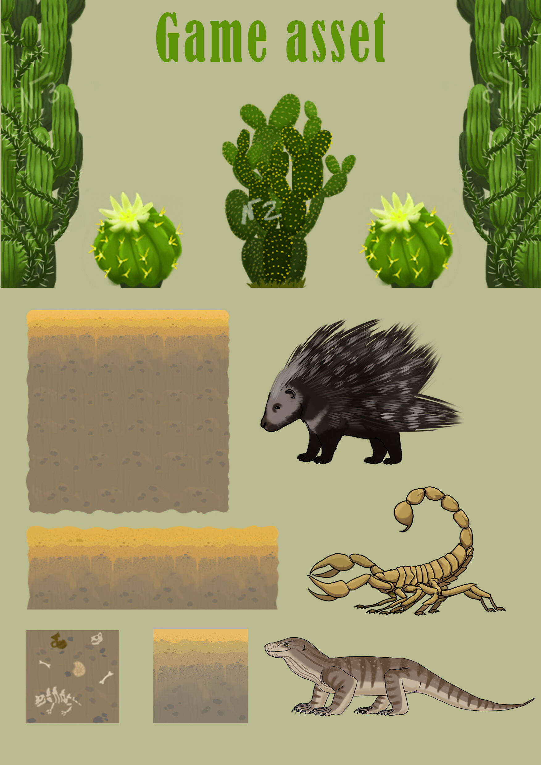 ArtStation - Game asset for 2D game