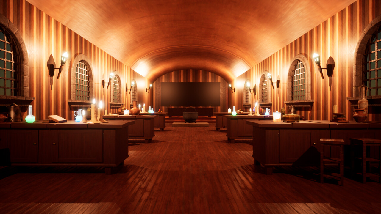 ArtStation - Environment Art - Alchemy Classroom