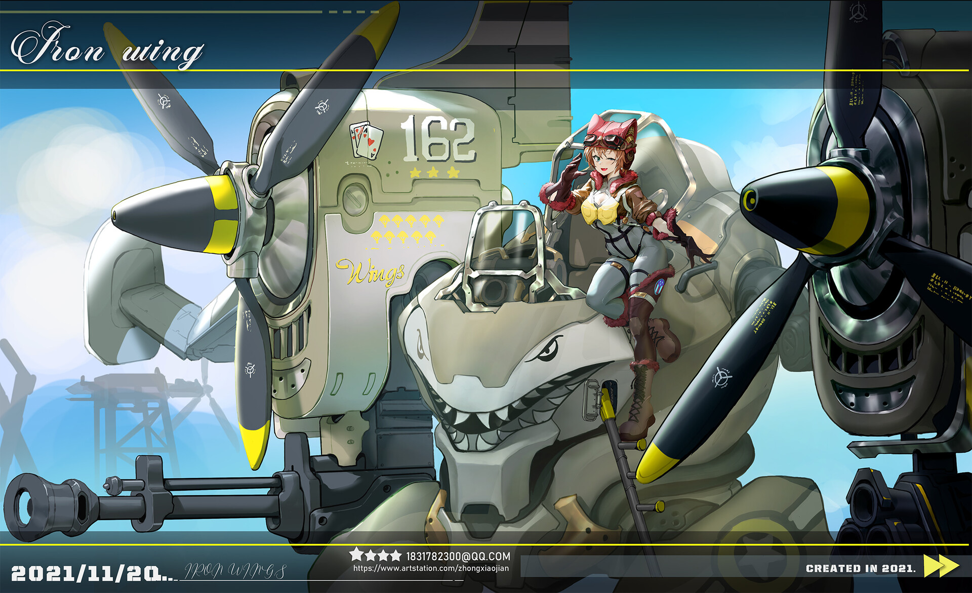 ArtStation - Iron wing 练习排版