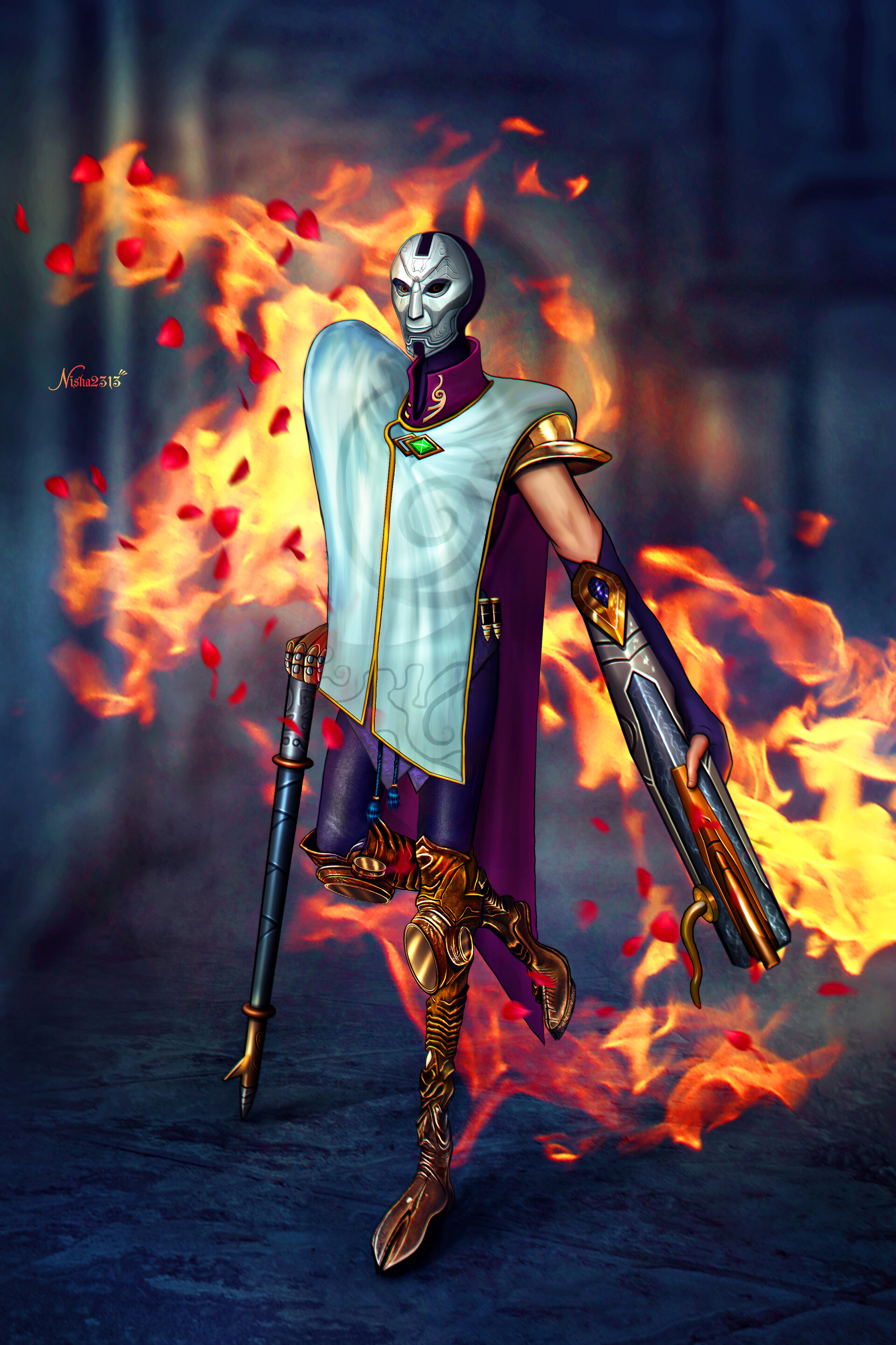 ArtStation - Khada Jhin, the Virtuoso (League of Legends Fan Art)