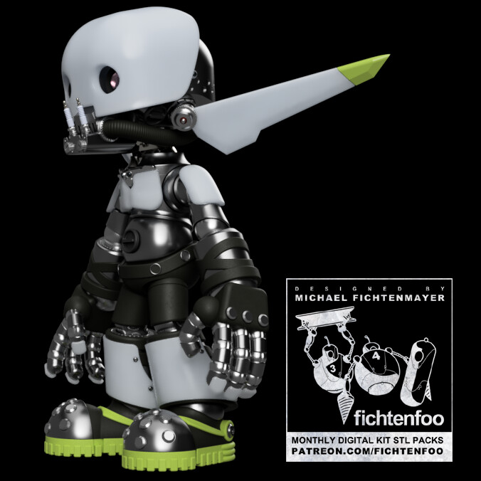 ArtStation - Goblin Robot Elastic Tension Figure