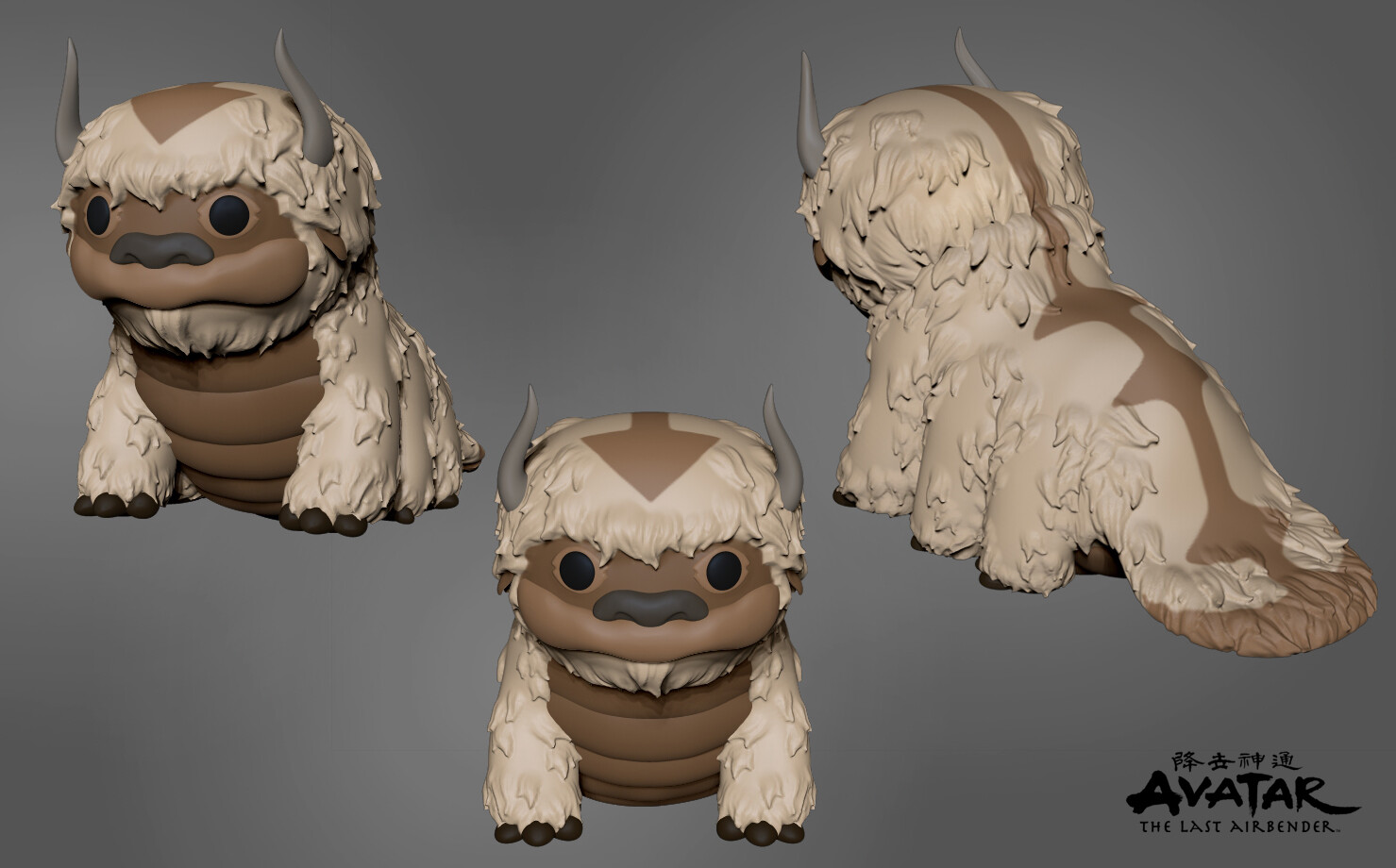 Gema Aranda - Appa 3D model - The Last airbender