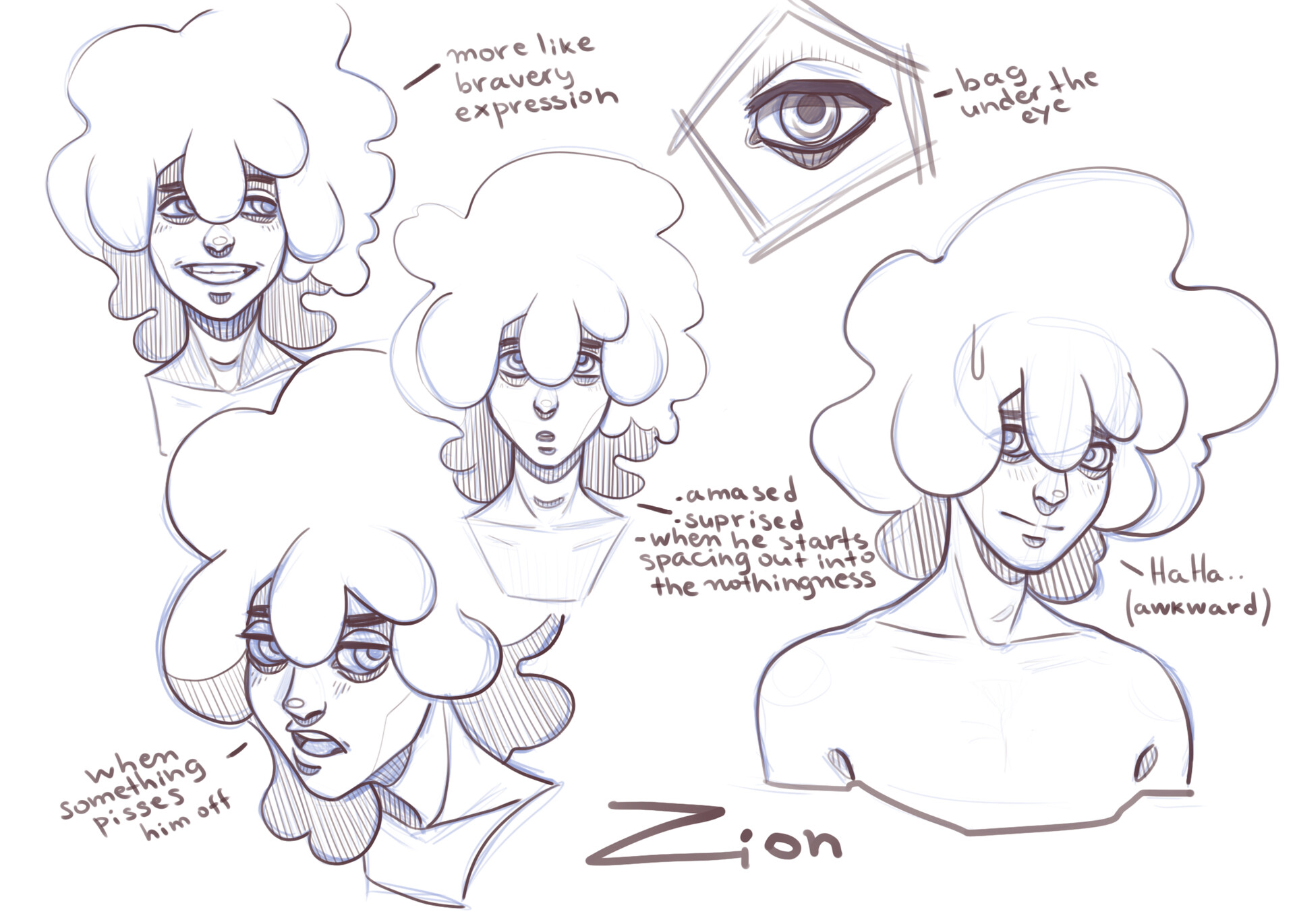 ArtStation - Character sheet [Zion]