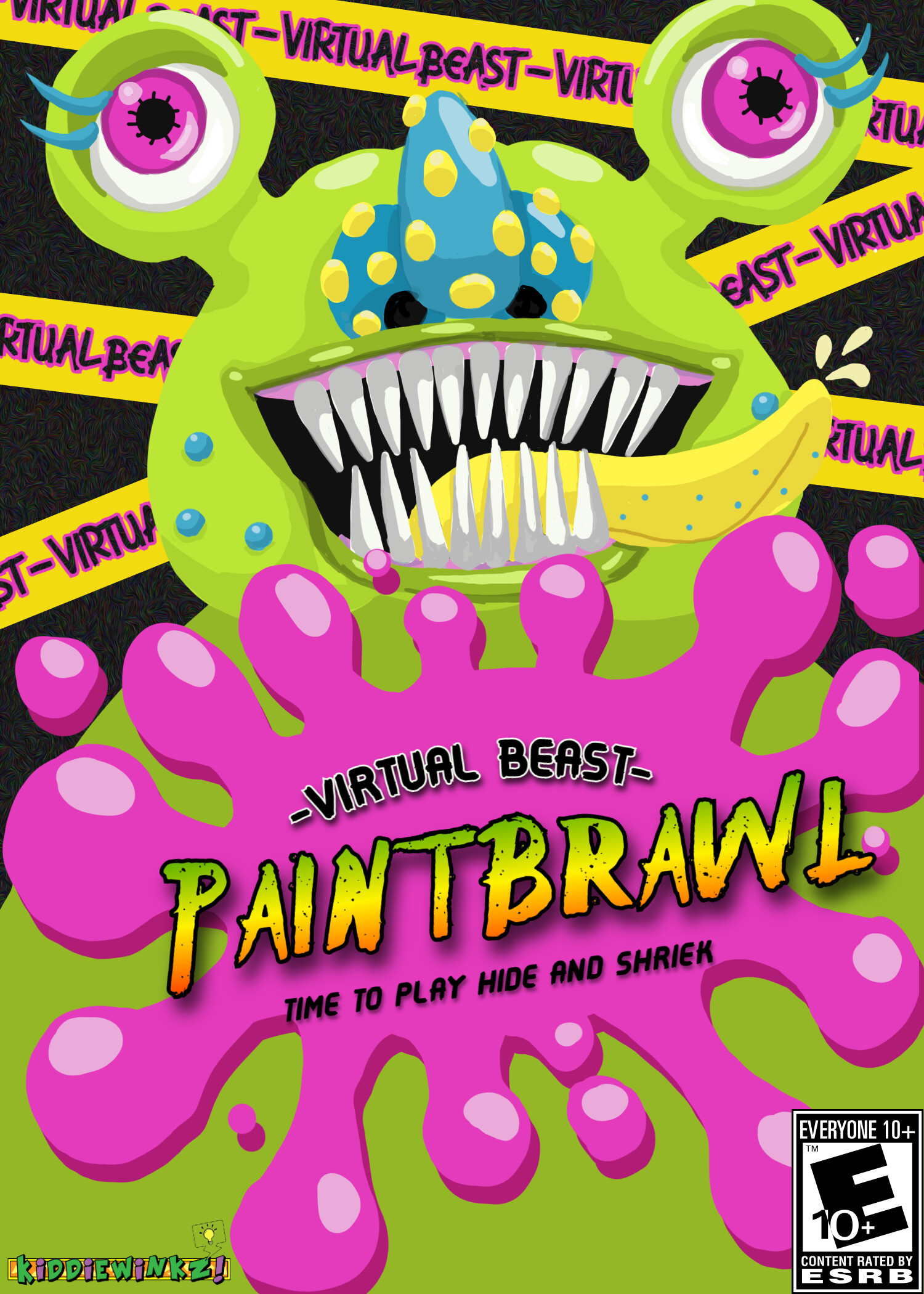 ArtStation - Game Poster - Virtual Beast Paintbrawl