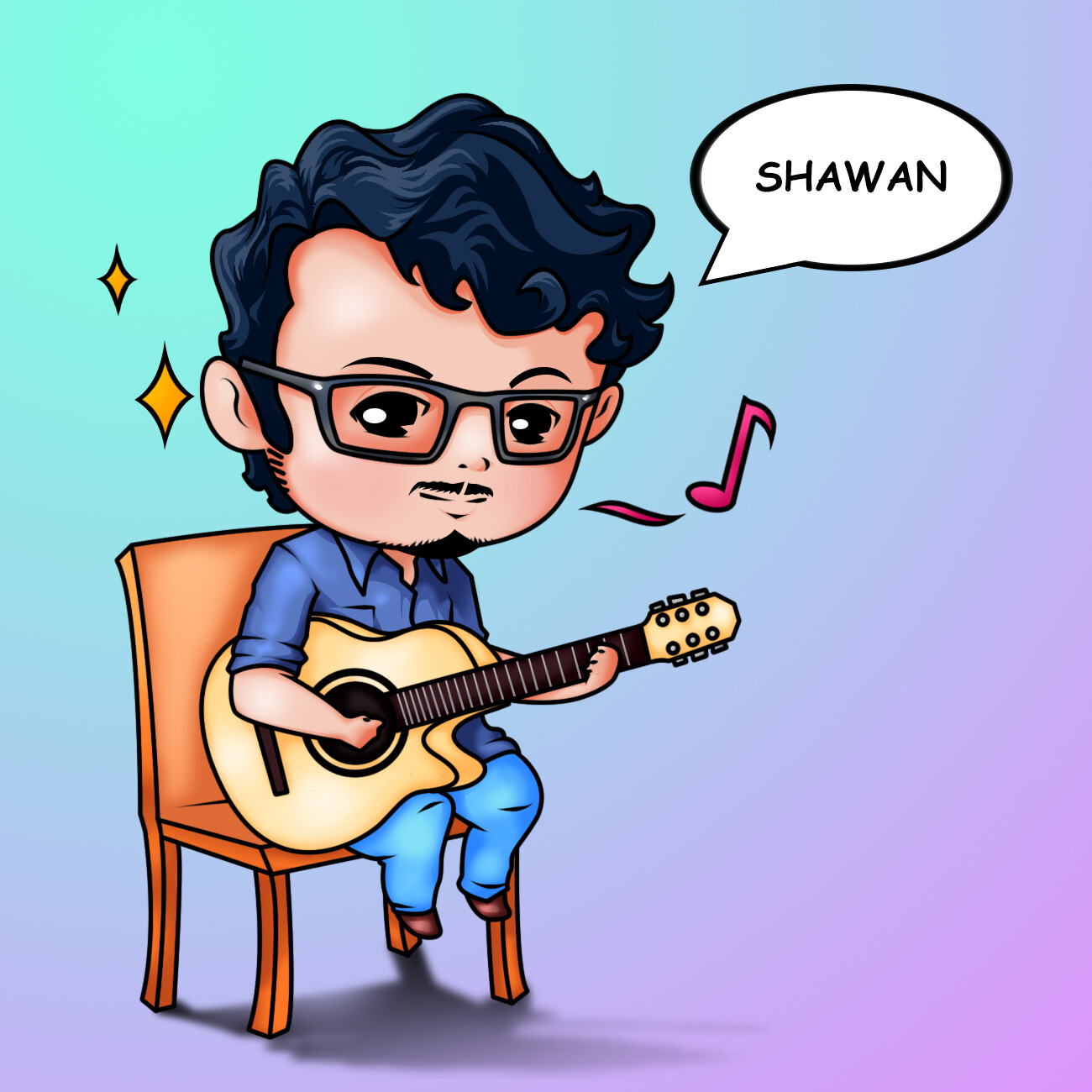 chibi guitar