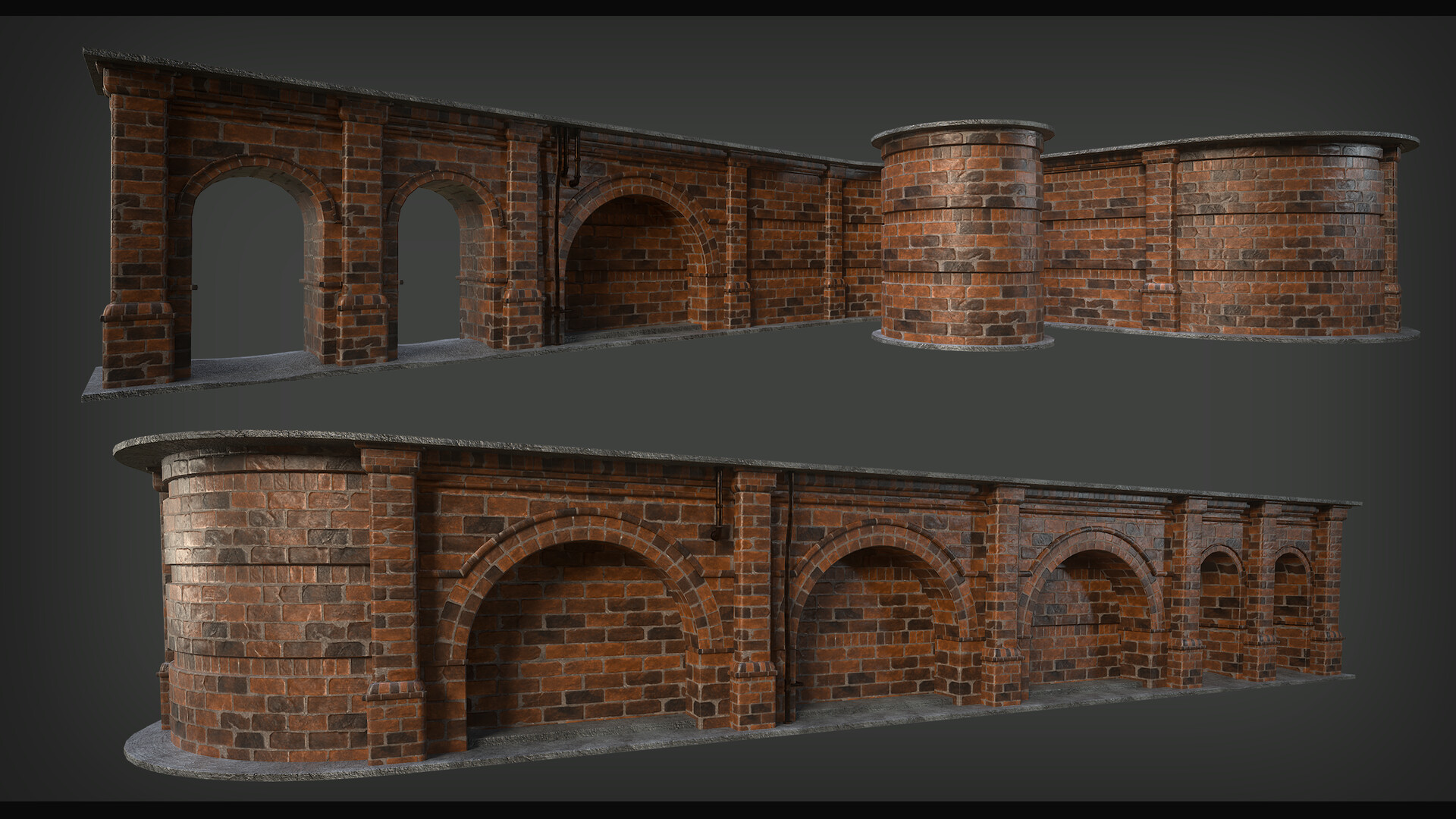 ArtStation - Brick Wall Modular Set