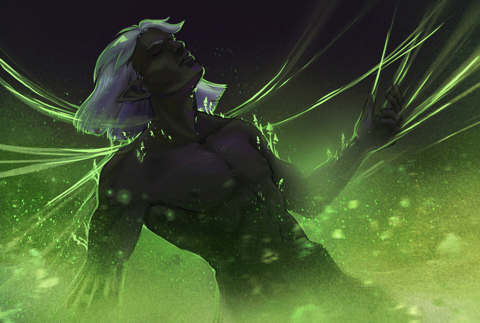 ArtStation - Zuggtmoy possessed drow
