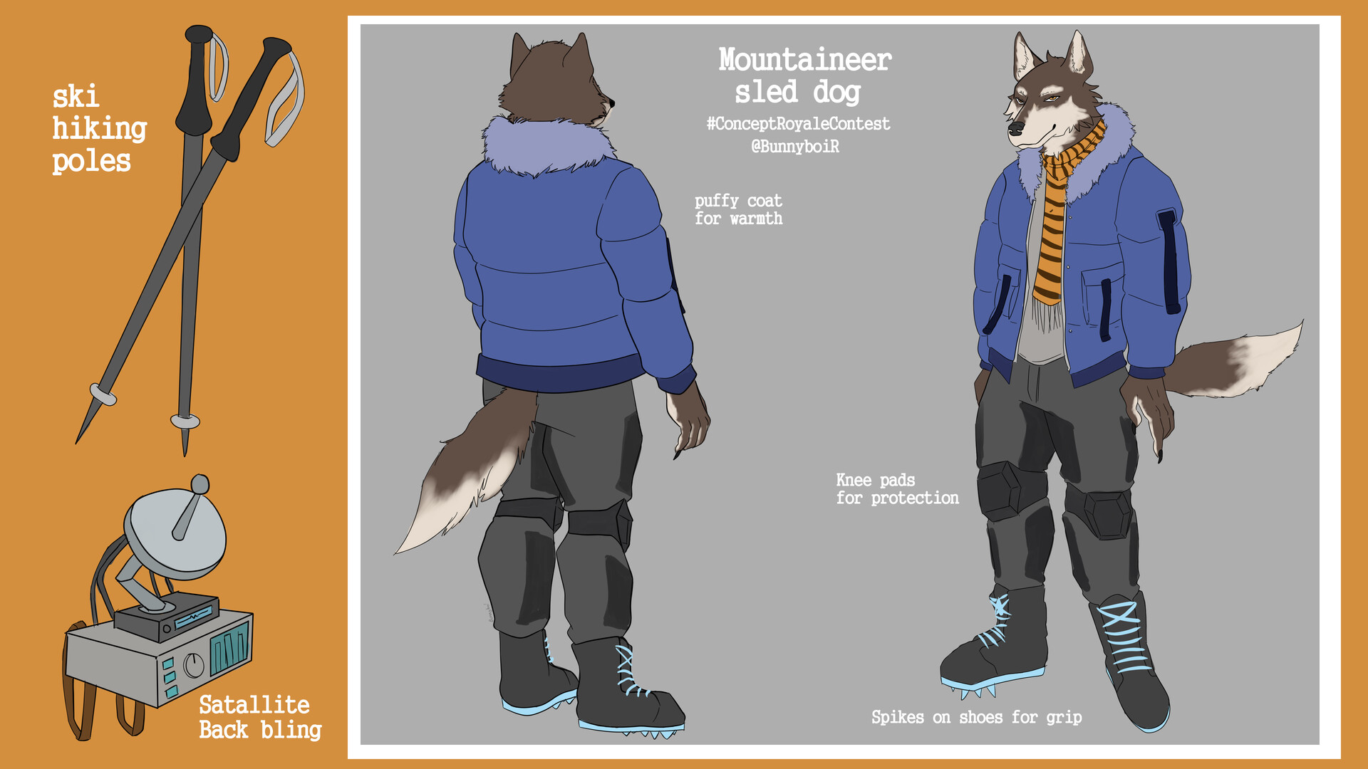 ArtStation - Fortnite Character Competition Design and Sculpt - Sled Dog