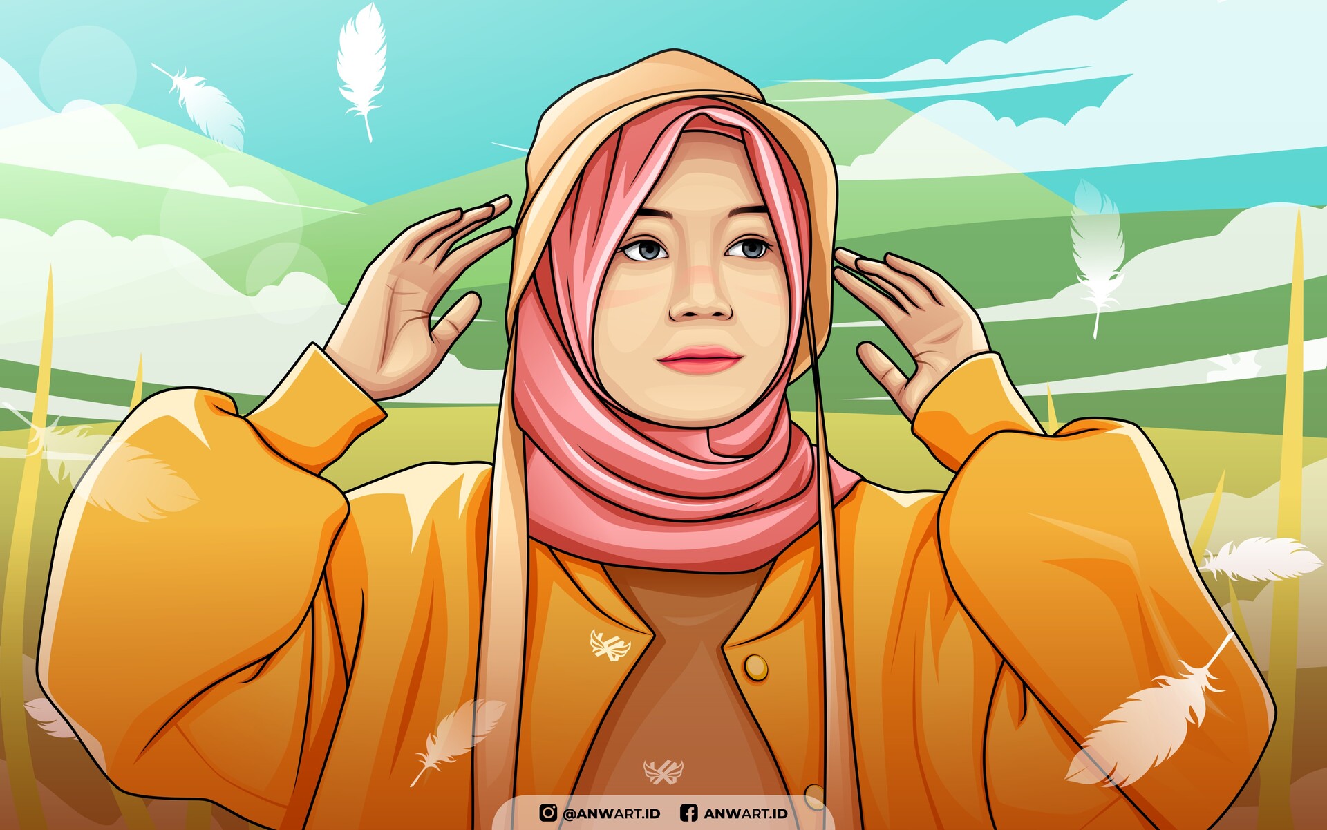 ANW - Rainych Ran Fanart Vector Portrait