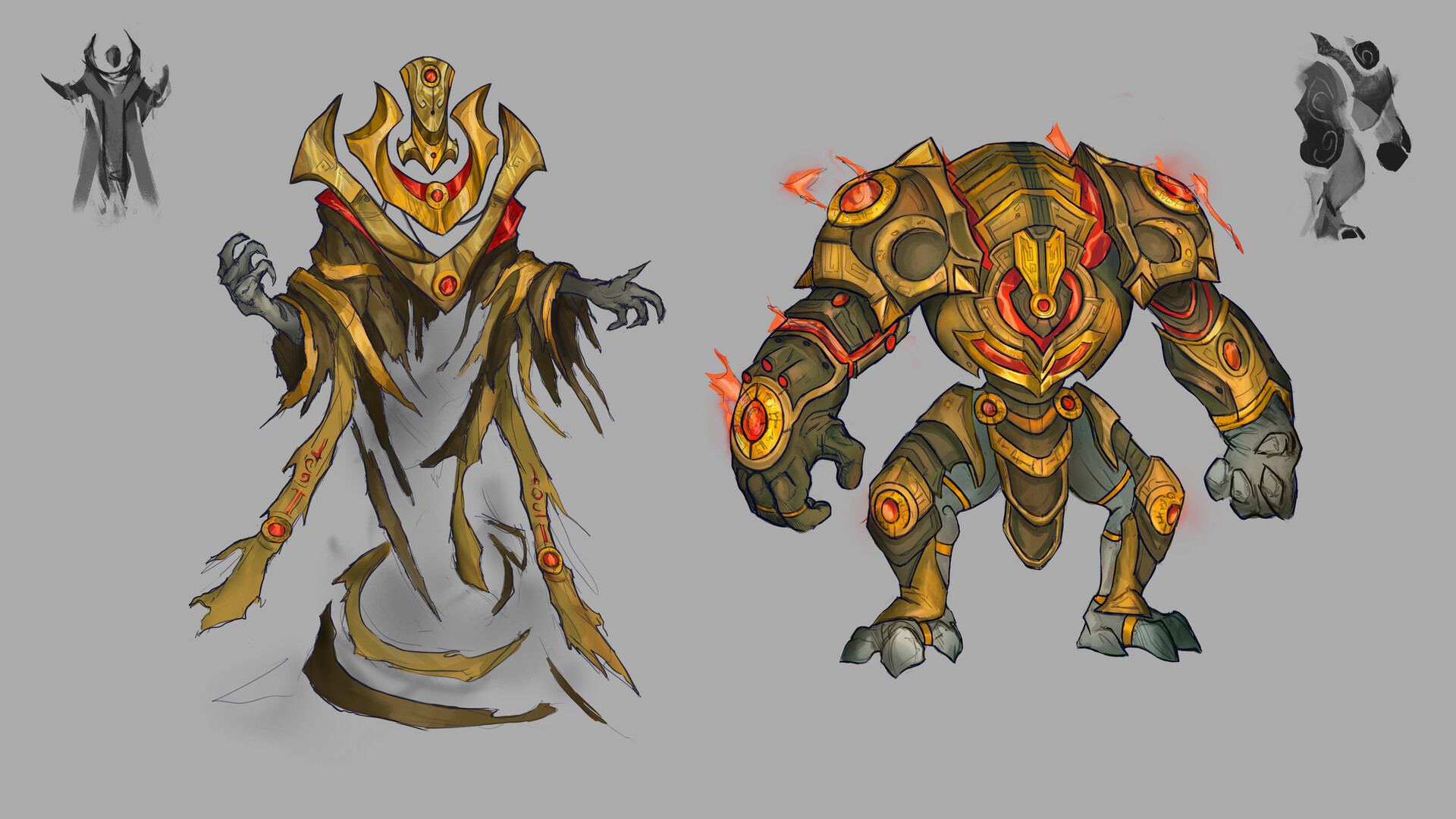 ArtStation - Summoner and Golem Concept Designs