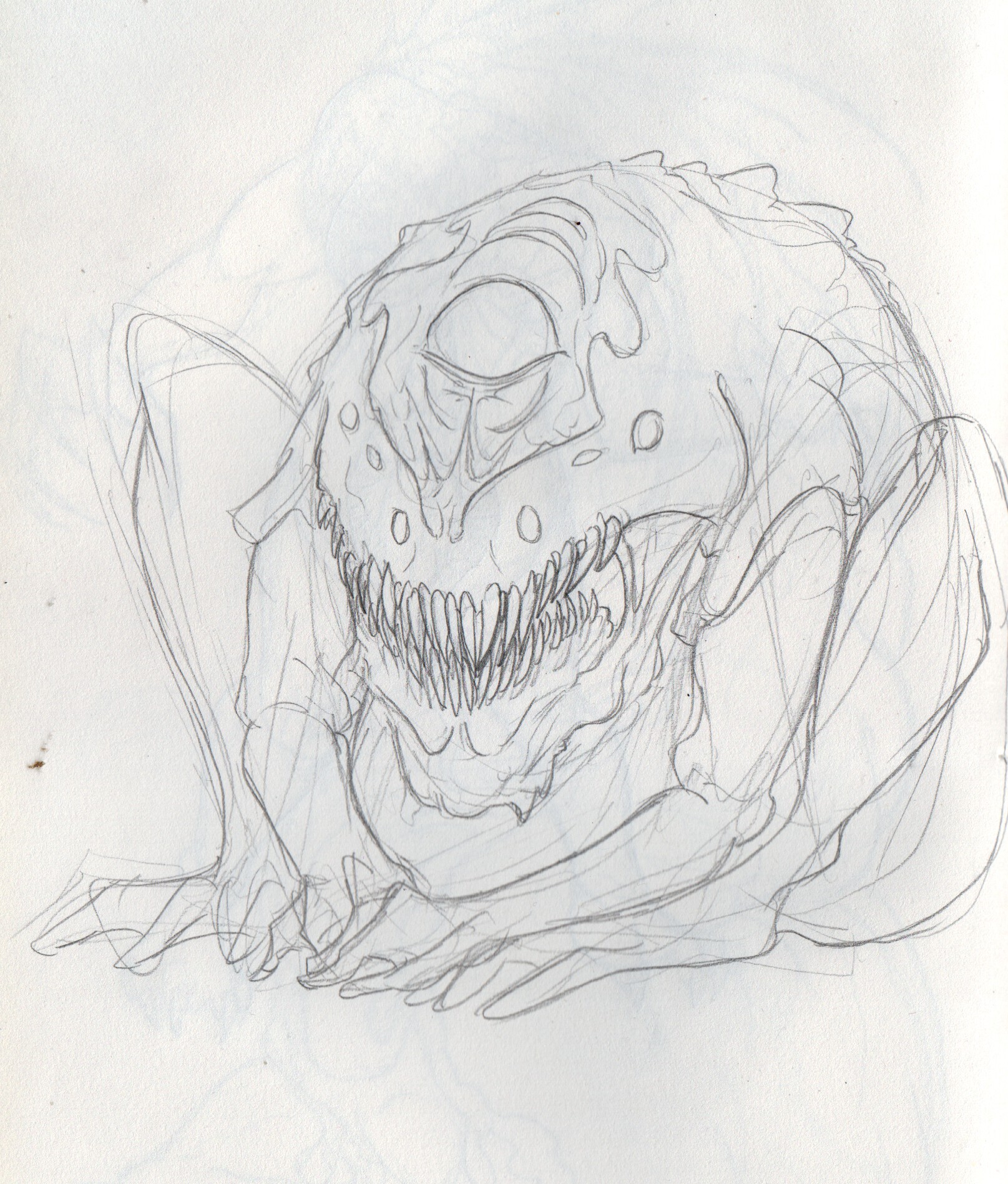 ArtStation - Assorted Creature sketches - Traditional