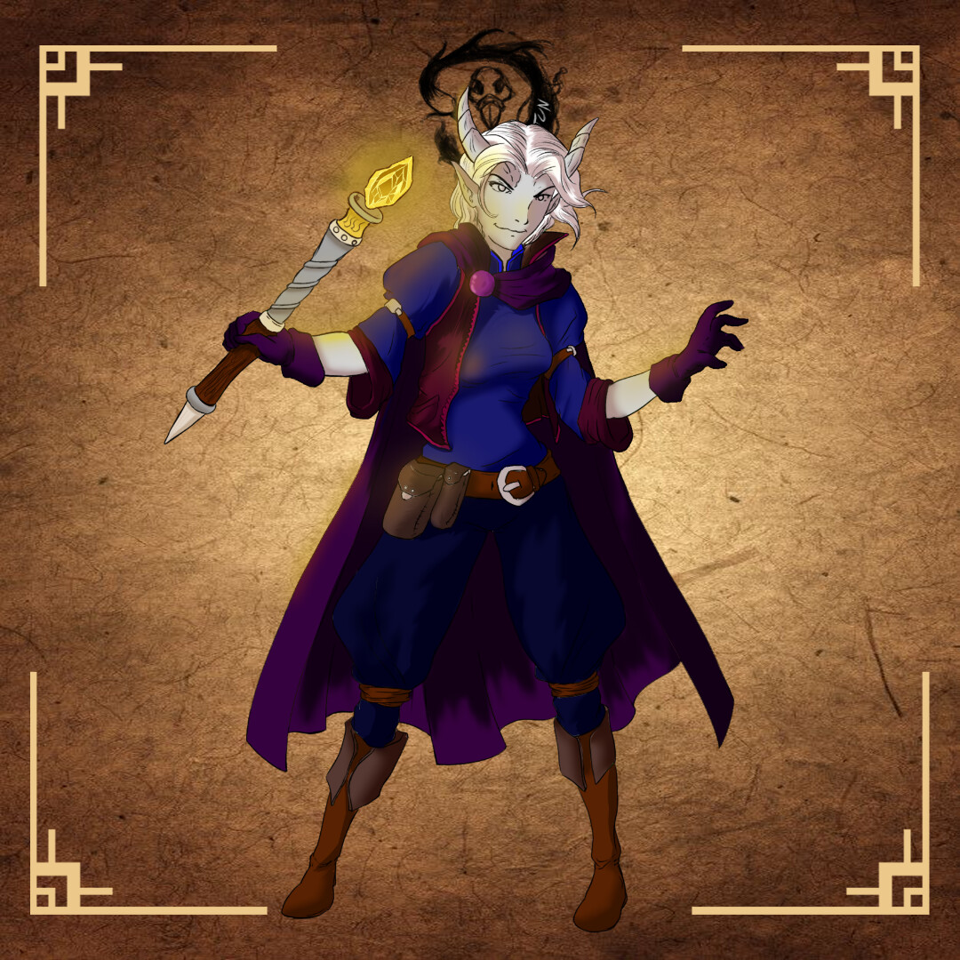 ArtStation - Pandora Vespera - Warlock of Pact of Raven Queen (Eberron) Commission