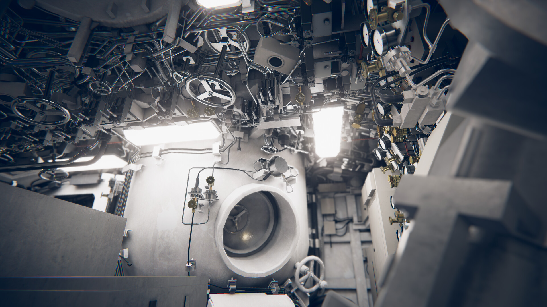 ArtStation - VR simulation : Barracuda Submarine, Swimmer's airlock