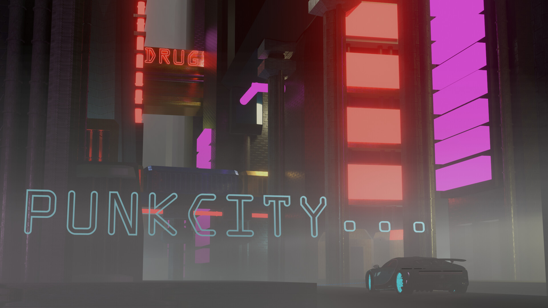 ArtStation - Punkcity in blender, first image