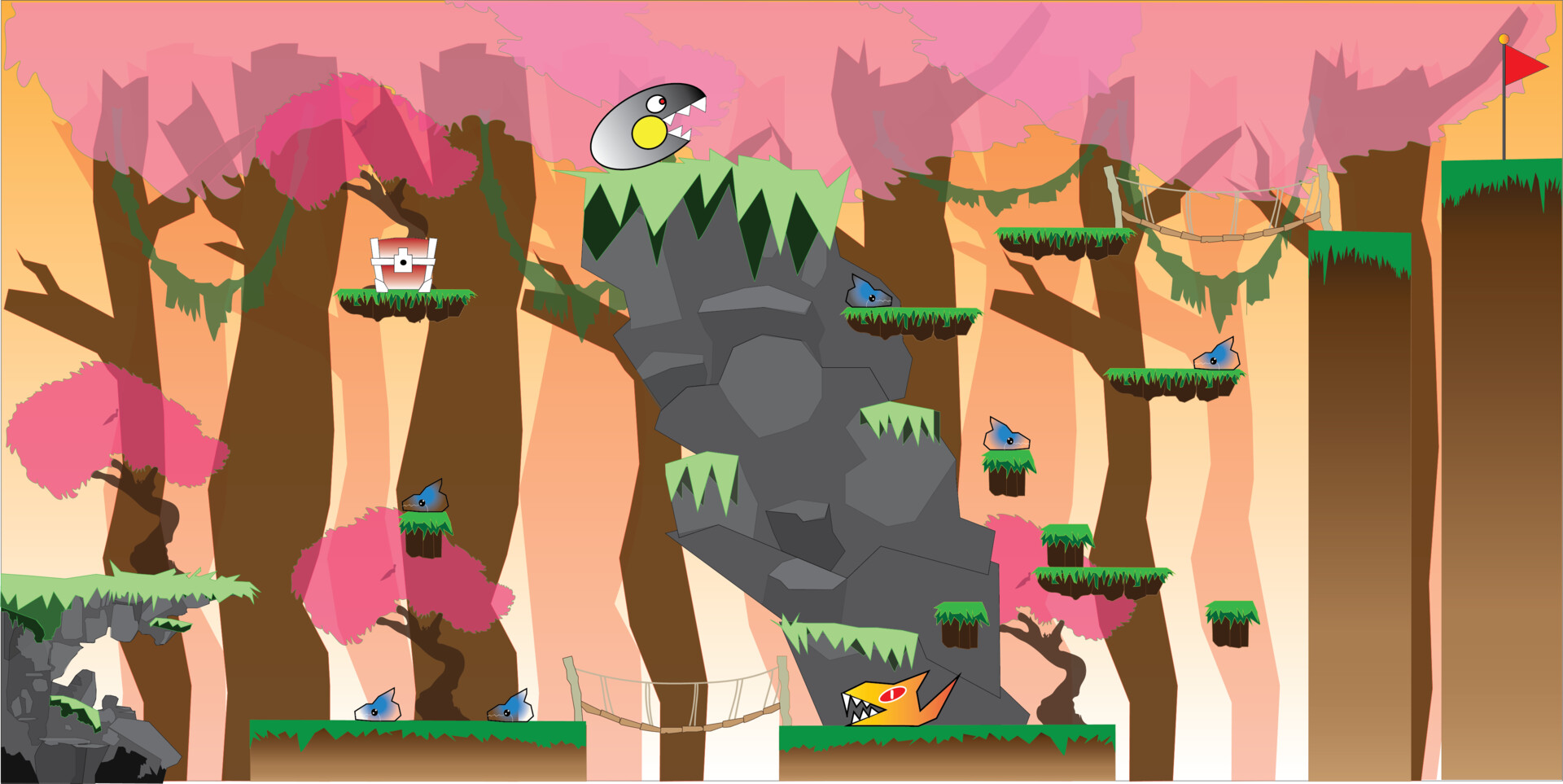 ArtStation - 2D Forest Level Design