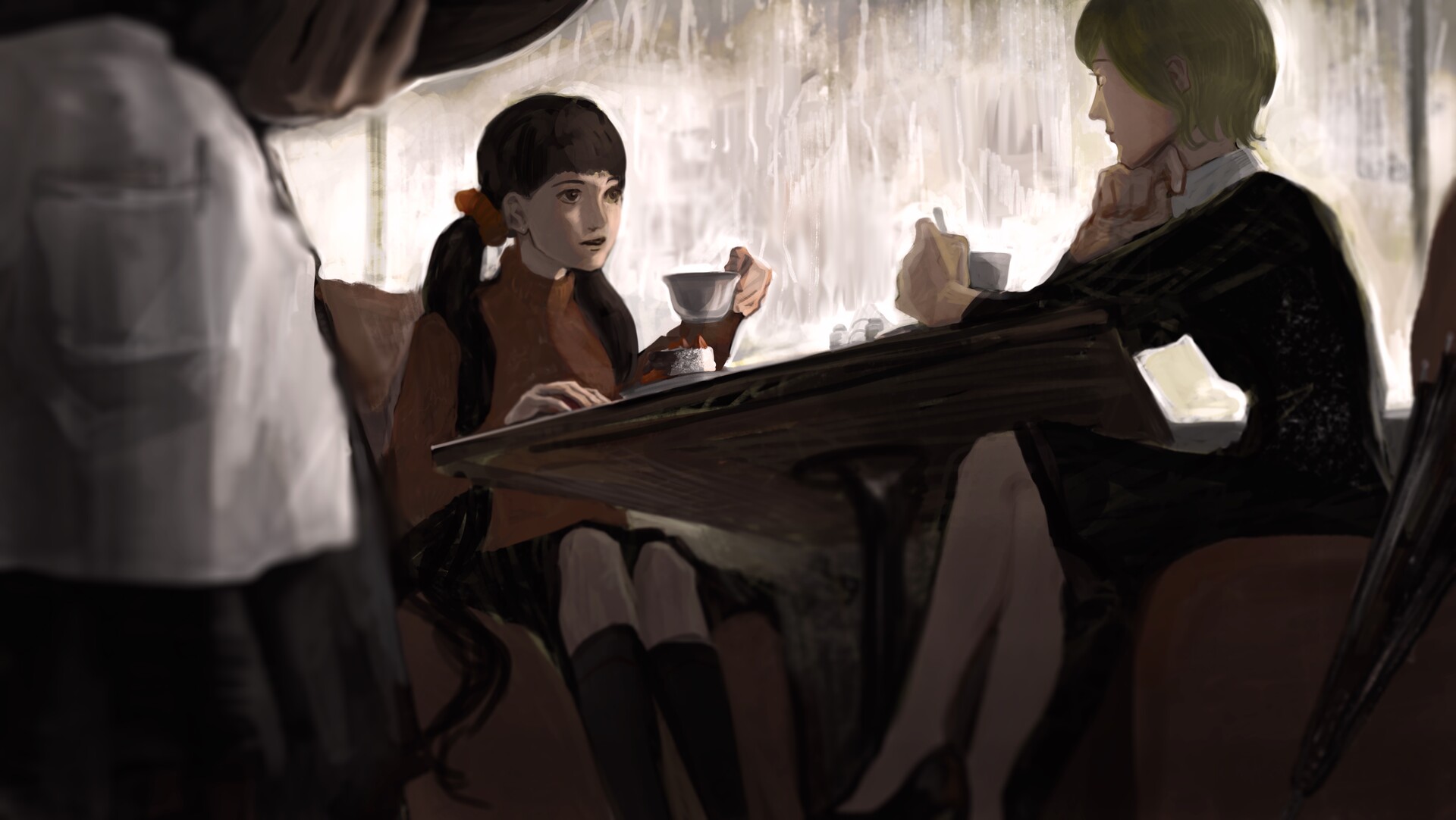 ArtStation - In cafe