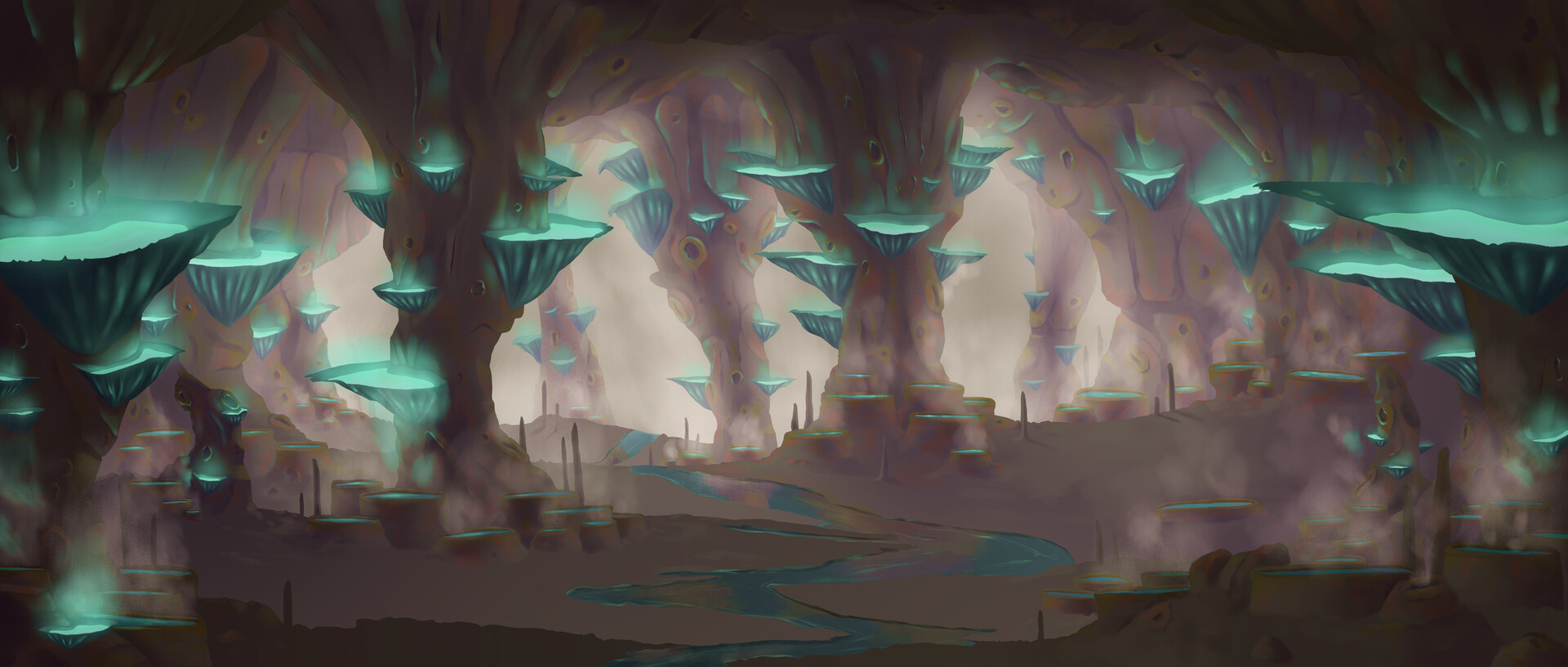 ArtStation - The Glowing Cave