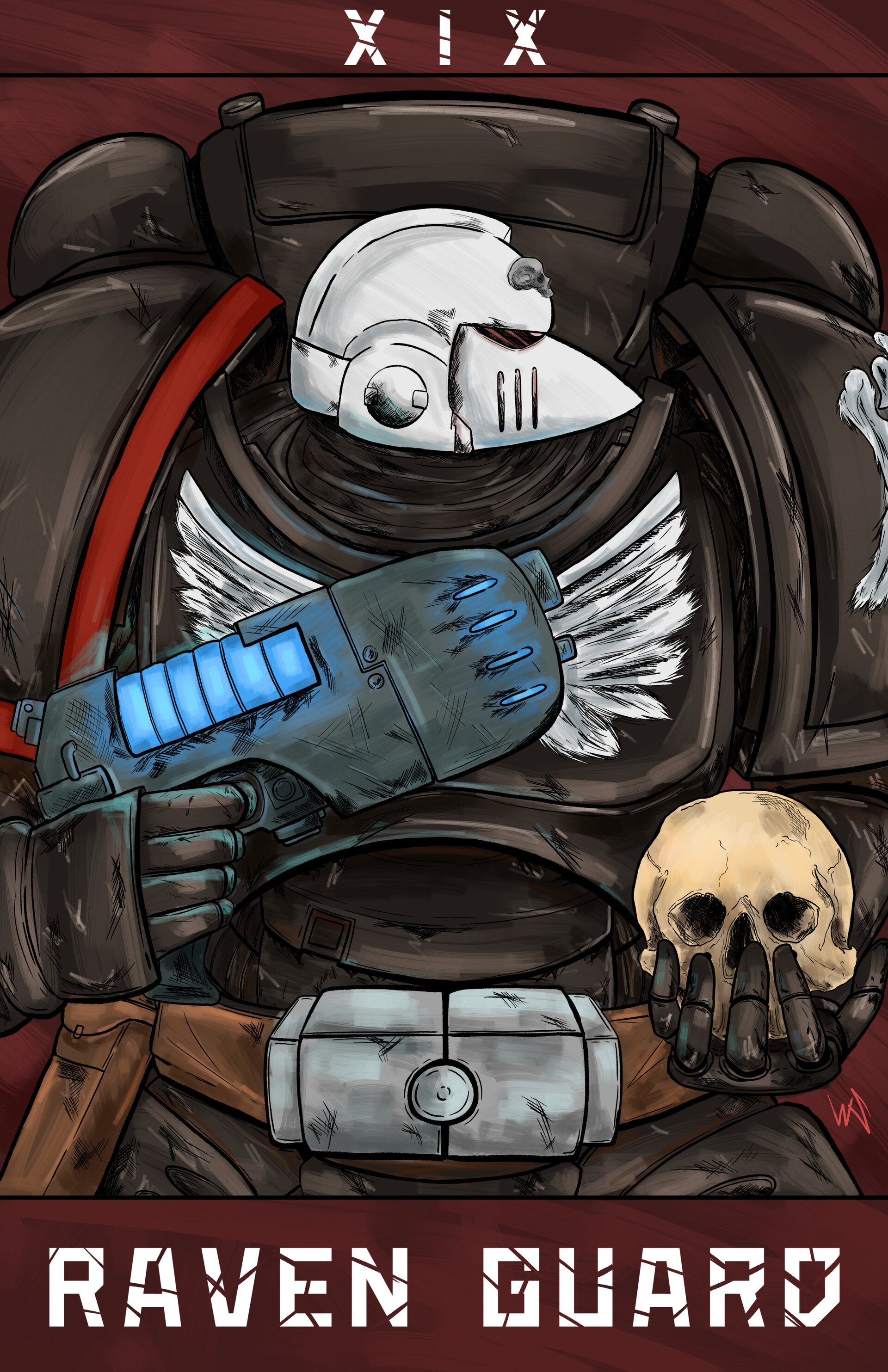 ArtStation - Warhammer 40k Raven Guard Fan Art