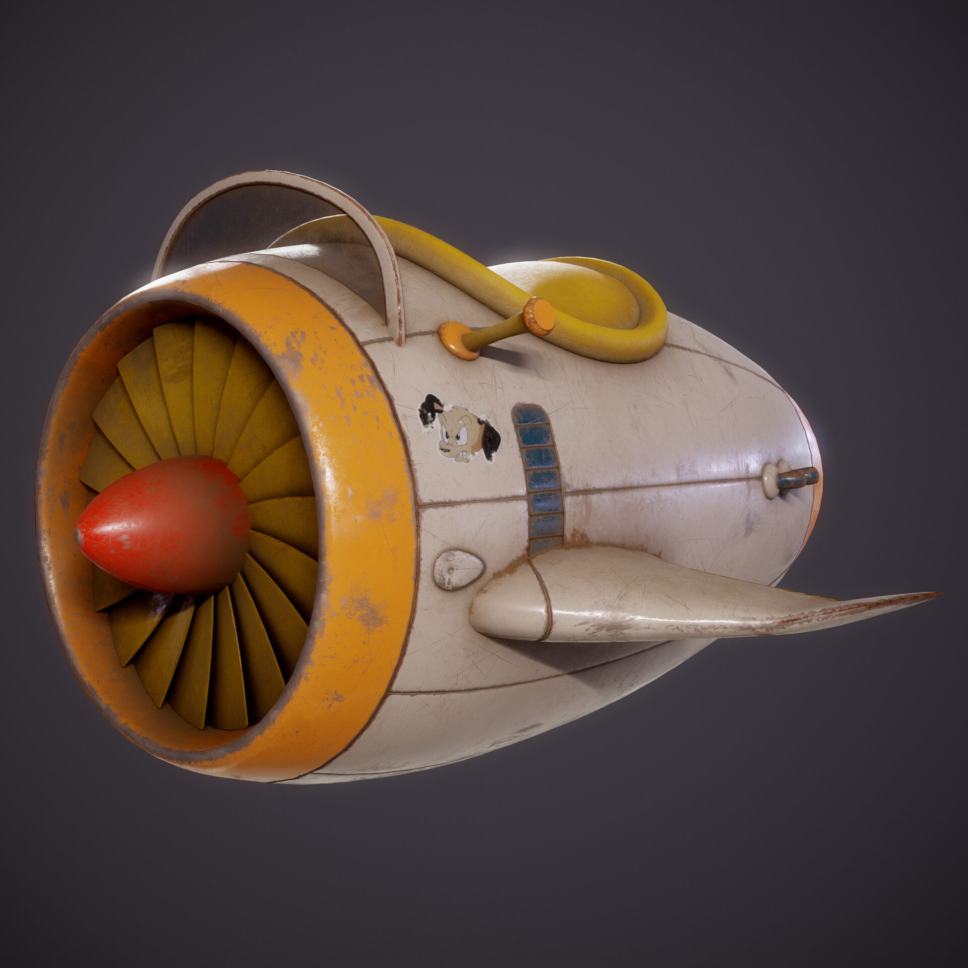ArtStation - Earthworm Jim's Pocket Rocket Fanart Prop.