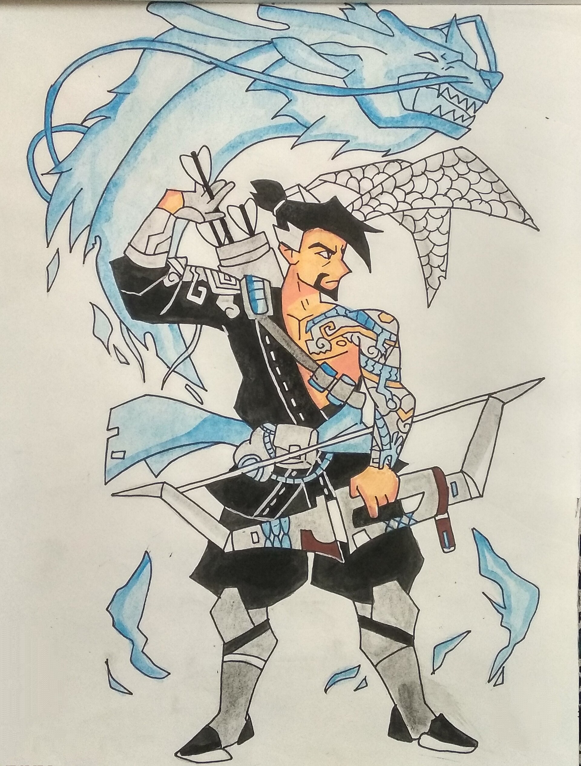 ArtStation - New traditional drawing. (Fanart )