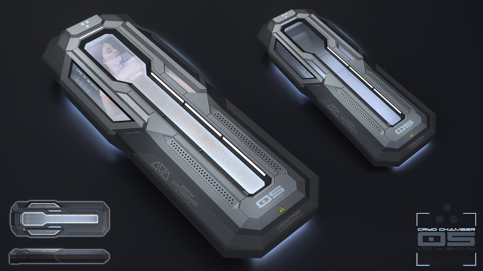 ArtStation - cryo chamber concept
