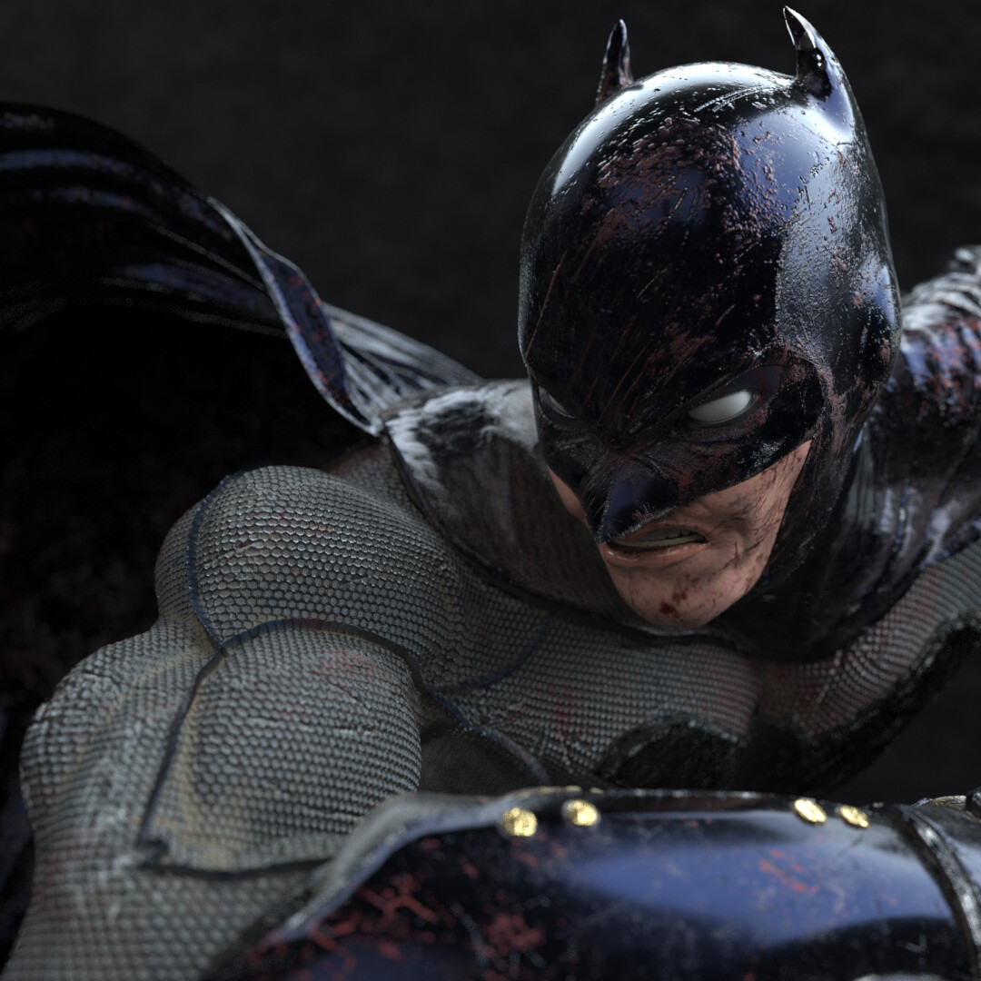 ArtStation - Batman's back kick