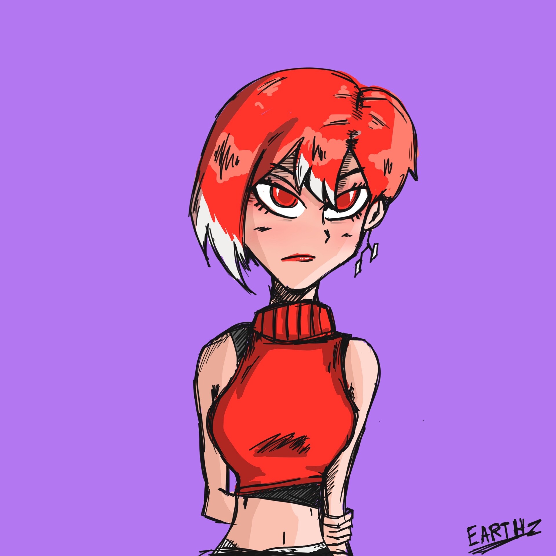 ArtStation - Red girl