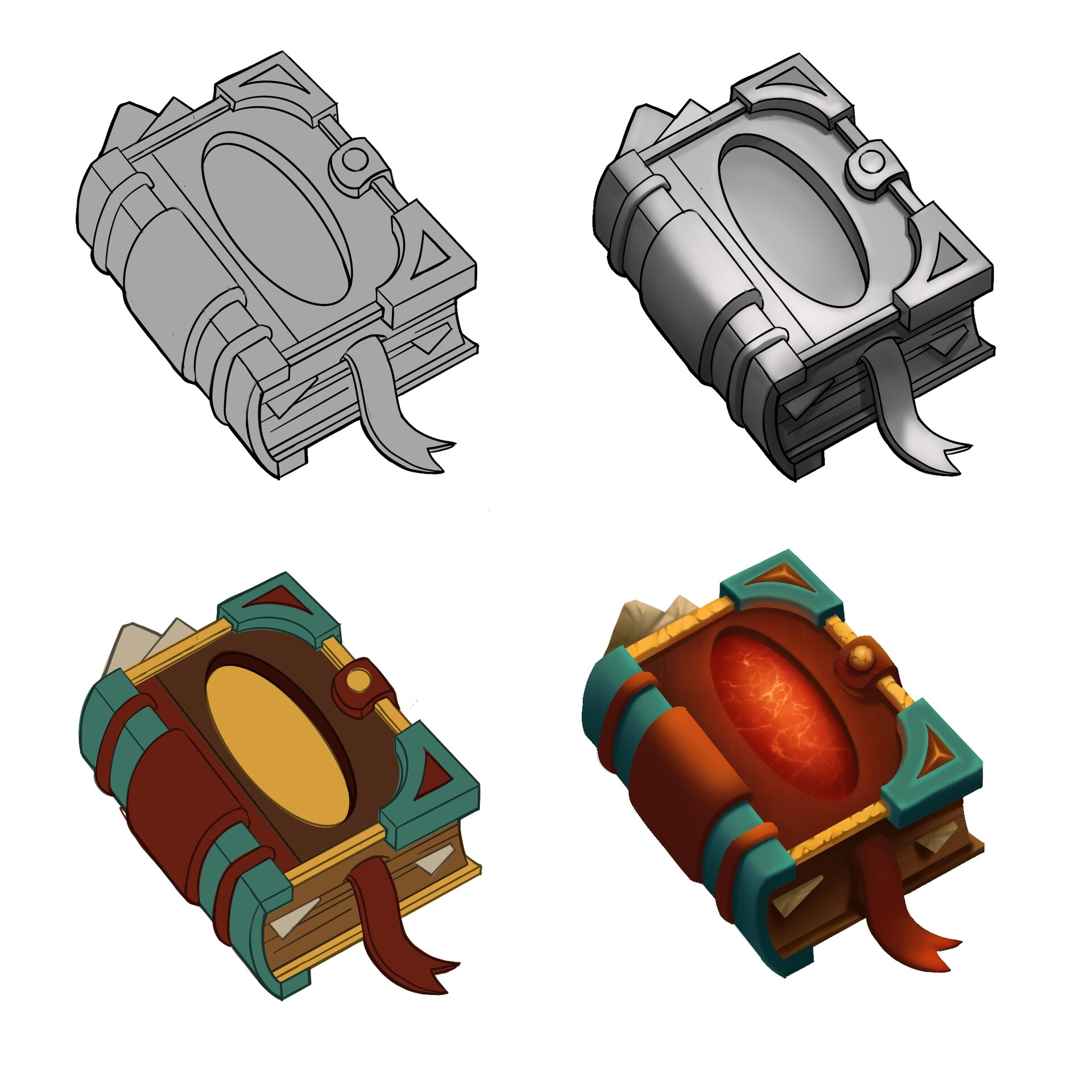 ArtStation - book concept for games