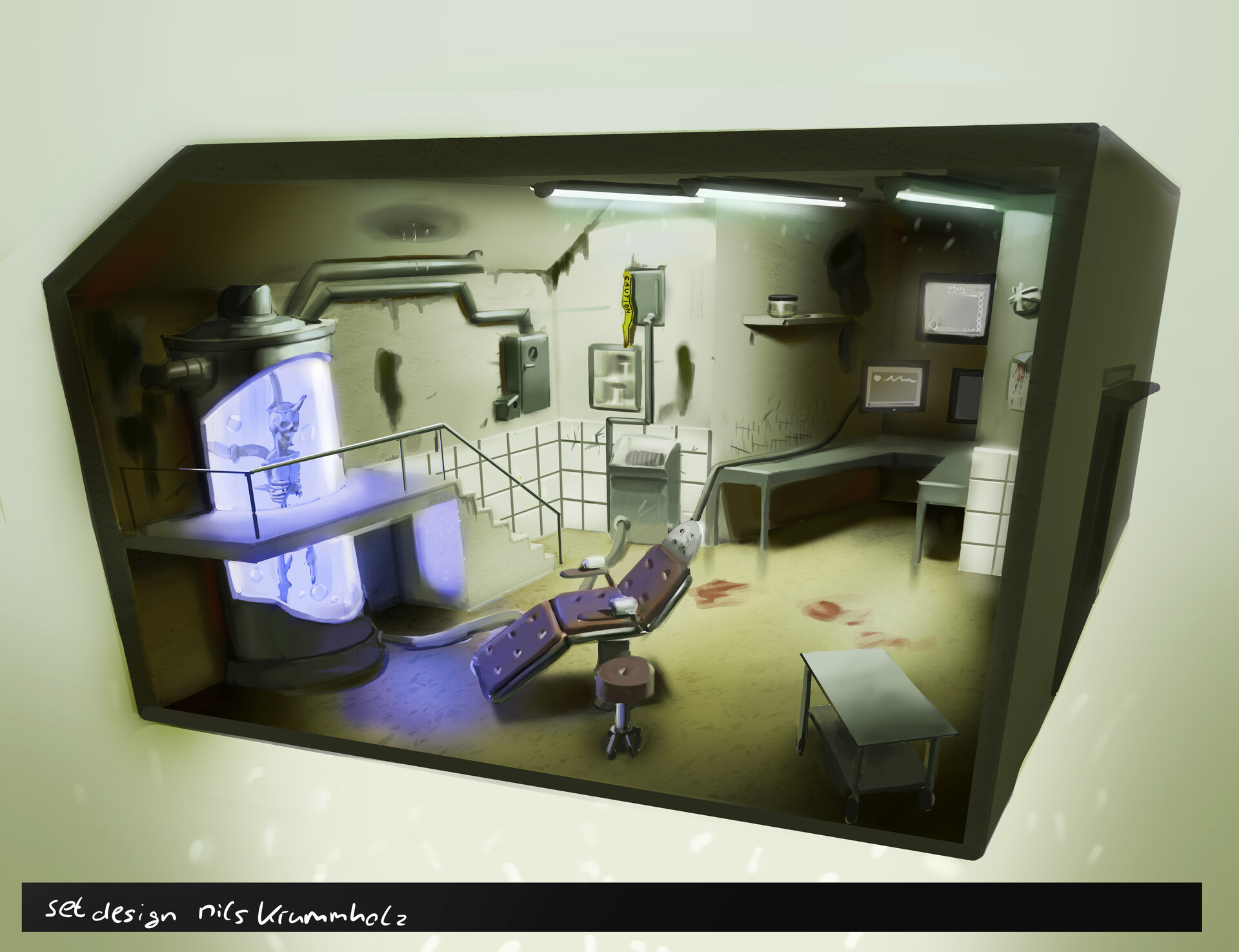 ArtStation - asylum set design