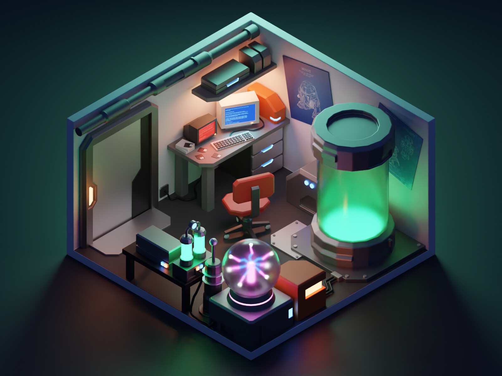 ArtStation - Little Scientist Lair