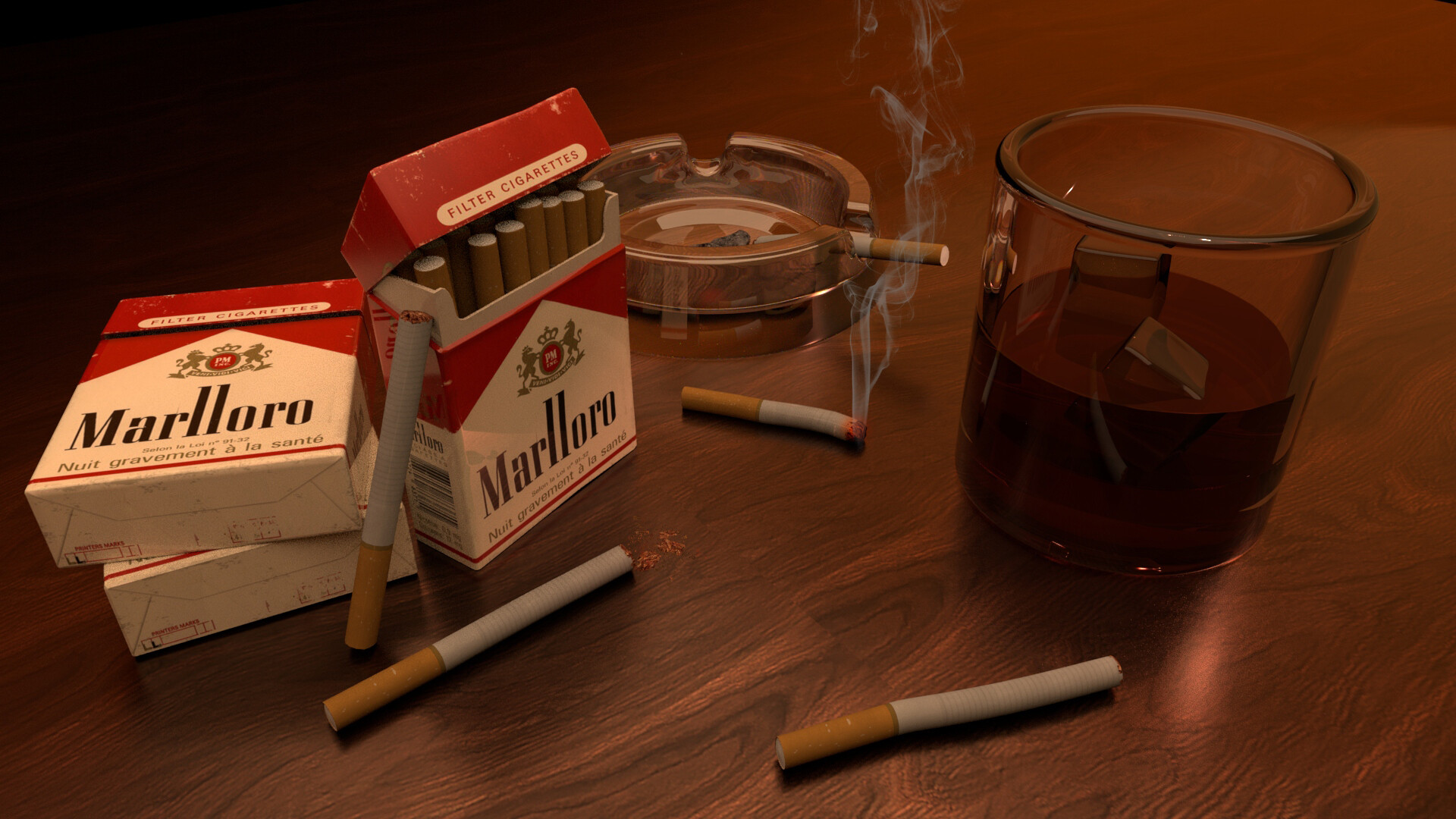 ArtStation - Cigarette Pack - Props