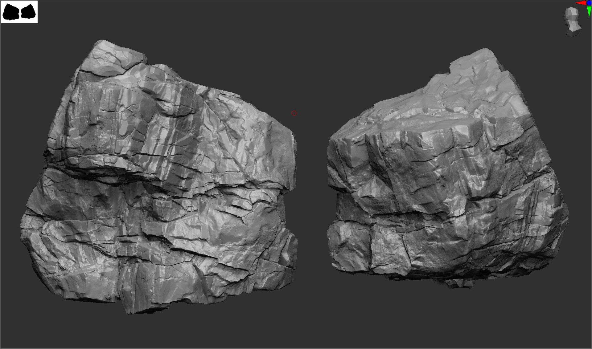 ArtStation - My first Rock Study