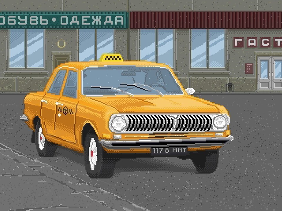 ArtStation - Soviet taxi