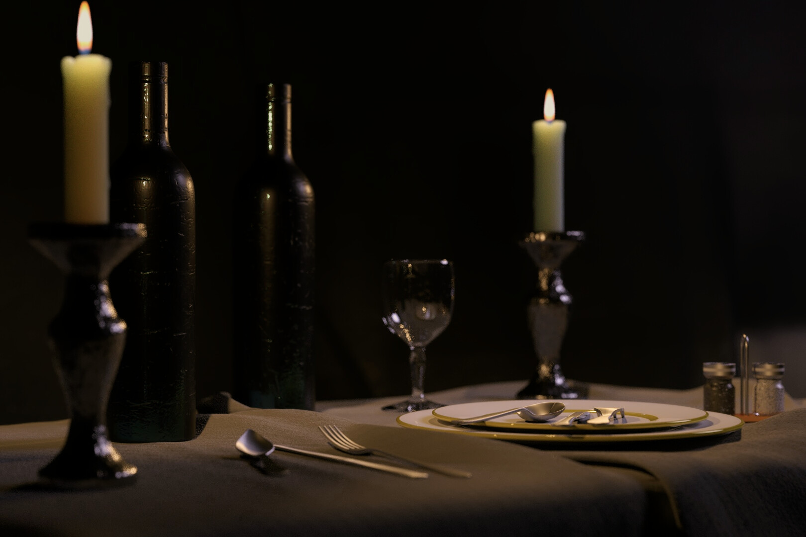 ArtStation - Candlelight Table Set