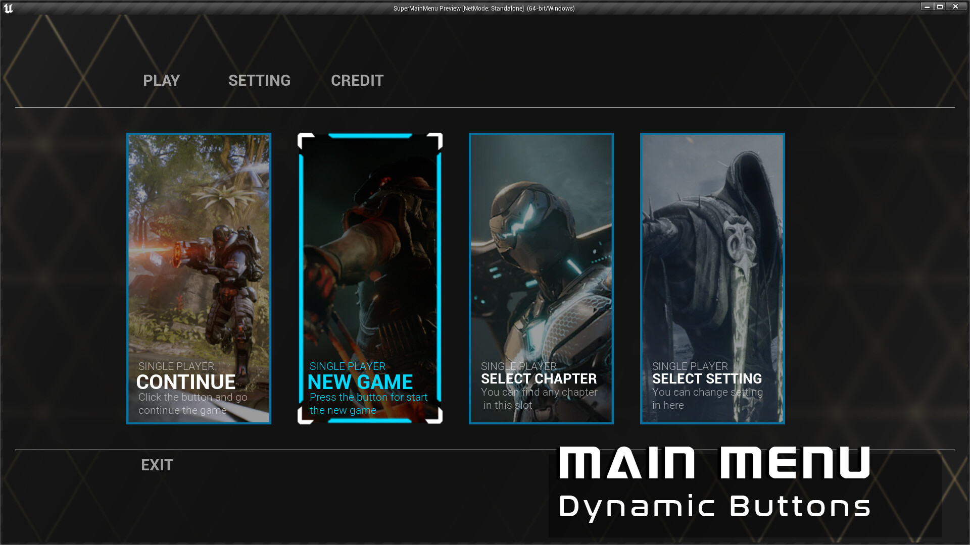 HBGame - Huge Main Menu