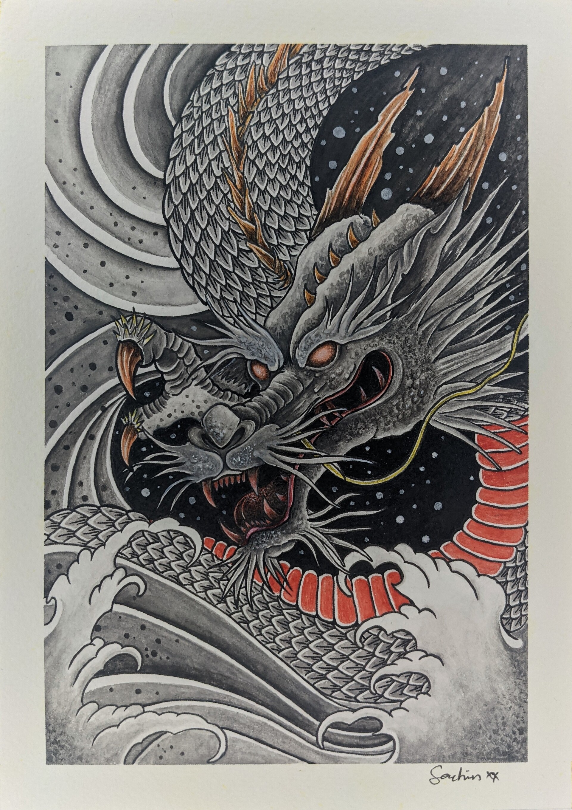 Japanese Dragon Artwork