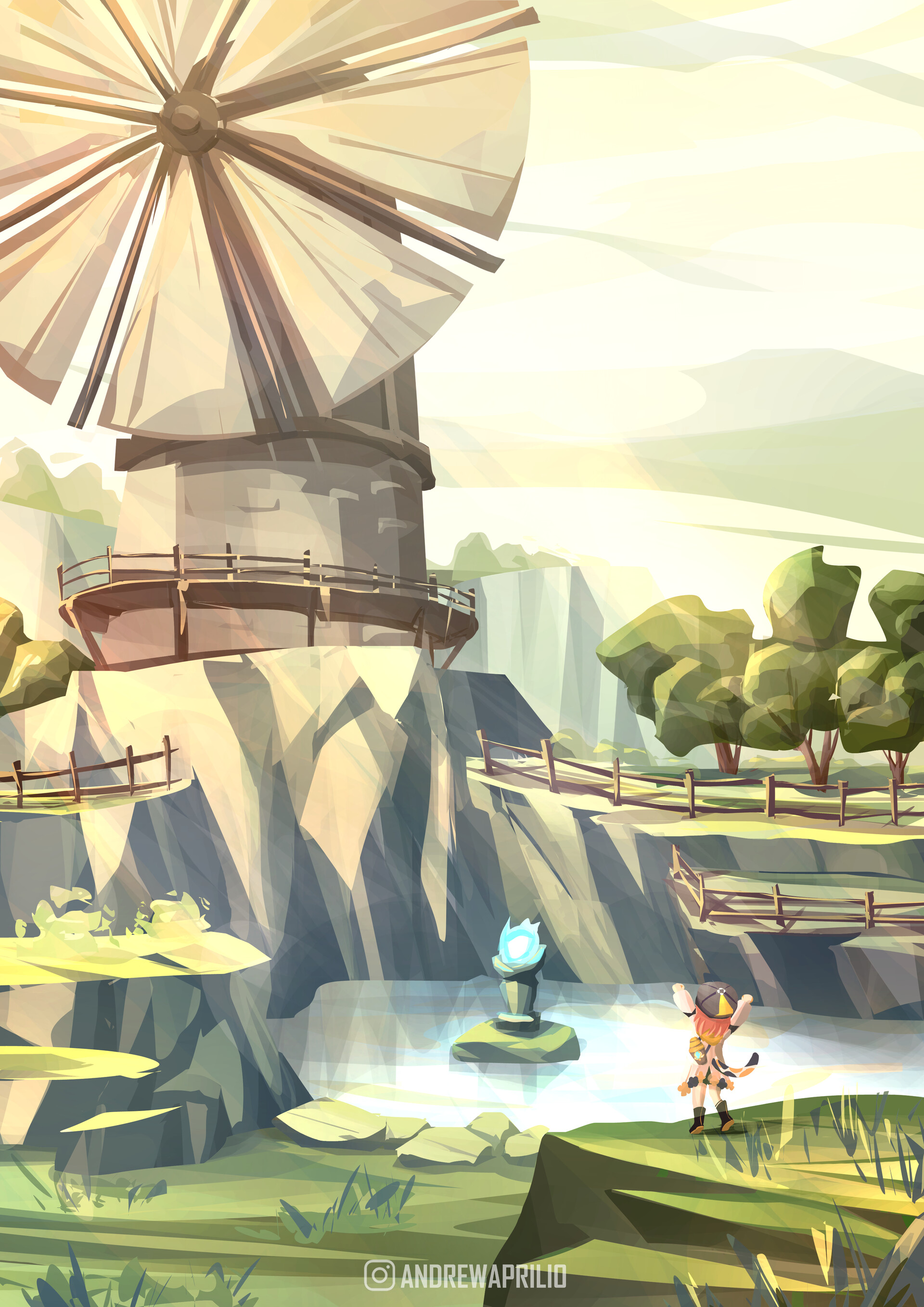 ArtStation - Springvale, Mondstadt